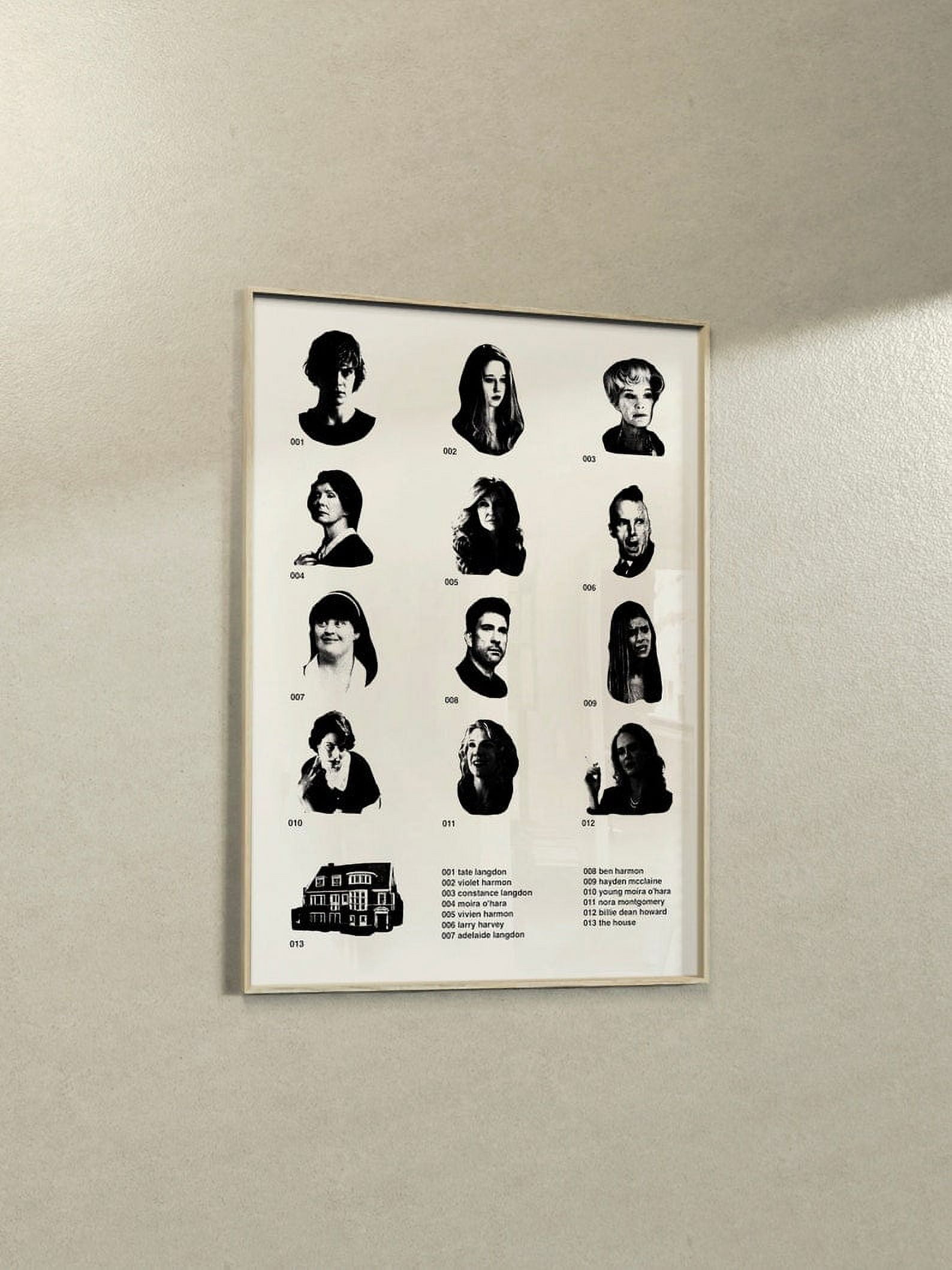 POSTER AHS Murder House 6 Print Set, American Horror Story, Evan Peters ...