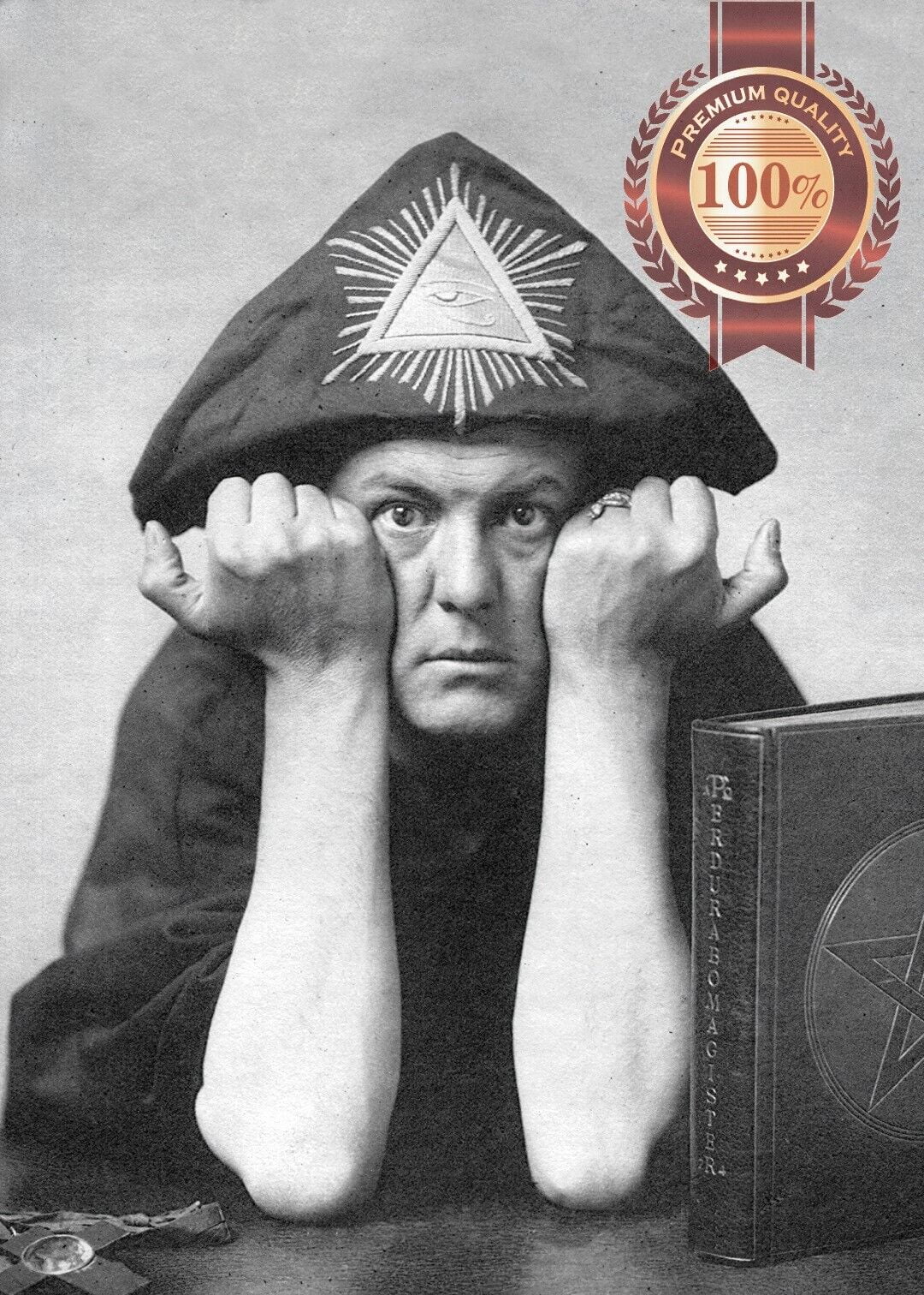 POSTER ALEISTER CROWLEY PHOTO ORIGINAL PRINT-8x12-UNFRAMED - Walmart.com