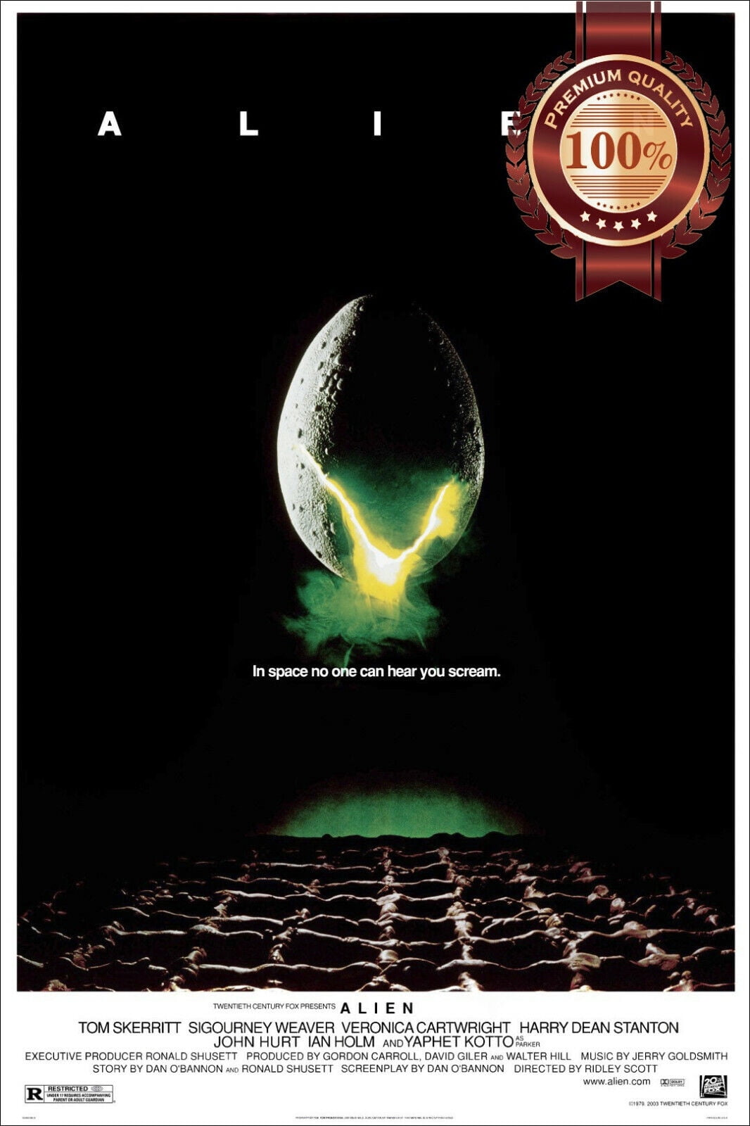 POSTER ALIEN 1979 70s EGG OFFICIAL ORIGINAL CINEMA ART FILM MOVIE PRINT ...