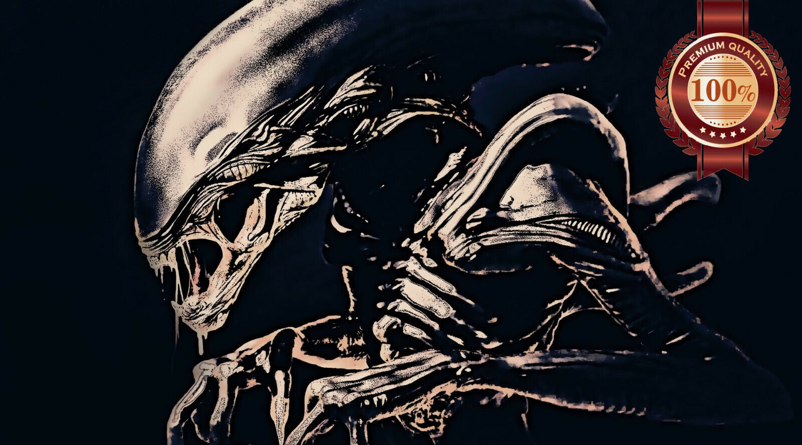 POSTER ALIENS THE ALIEN CREATURE PROFILE MOVIE WALL HOME ART PRINT ...