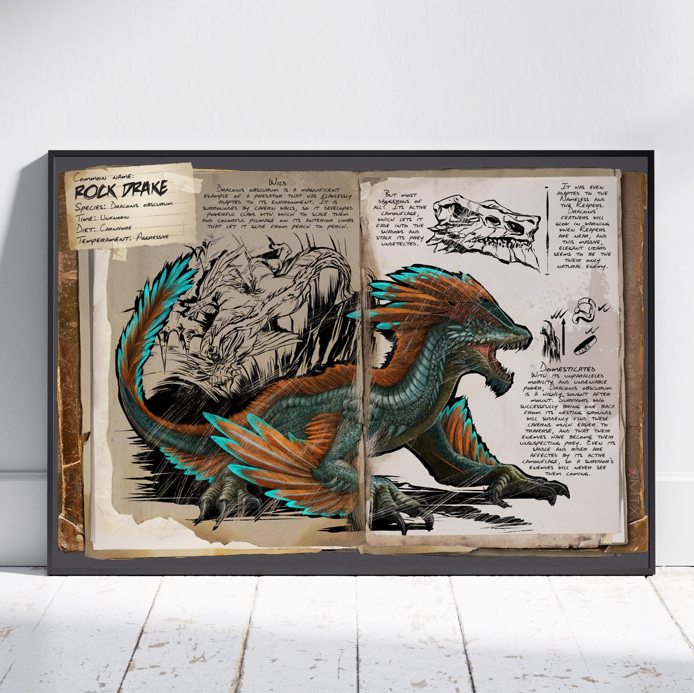 POSTER ARK Survival Evolved Poster, Dossiers Wall Art, Game Poster Gift ...