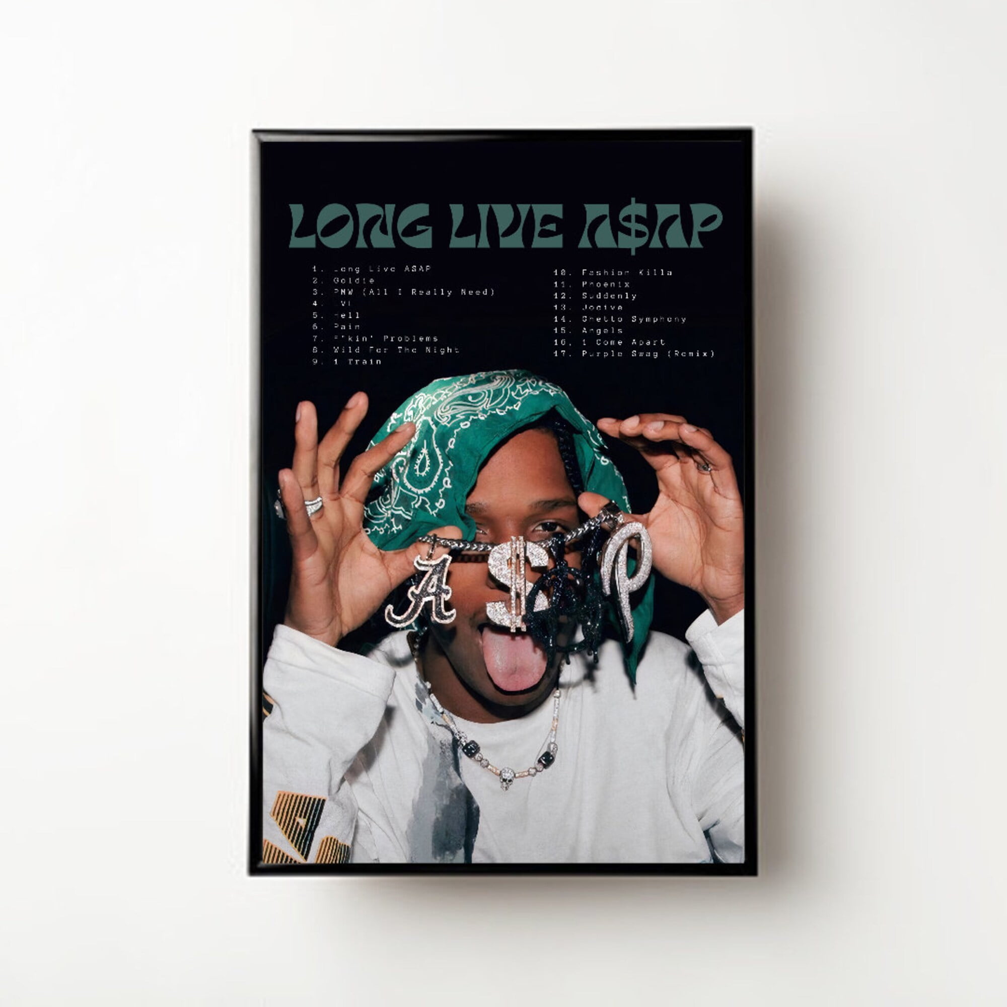 POSTER ASAP Rocky, ASAP Rocky Poster, Long Live ASAP, Album Print ...