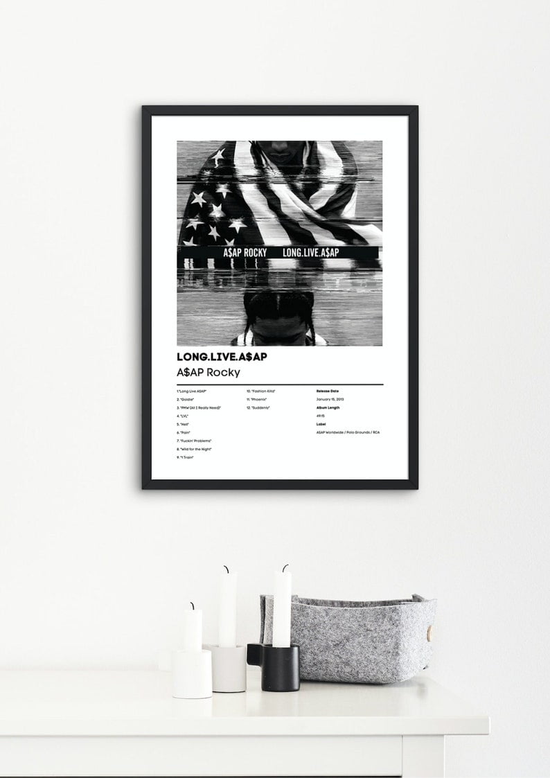 POSTER ASAP Rocky, Long Live Asap | ASAP Rocky Music Gift | Birthday ...