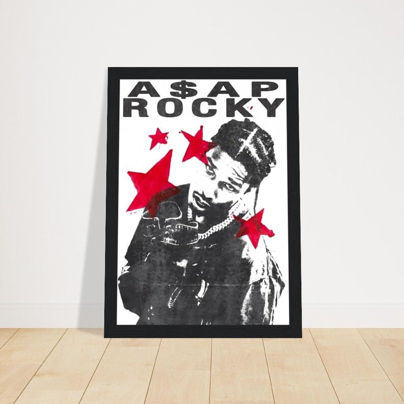 POSTER ASAP Rocky Rap Poster | A4 A3 A2 A1 Poster Print | Wall Art ...