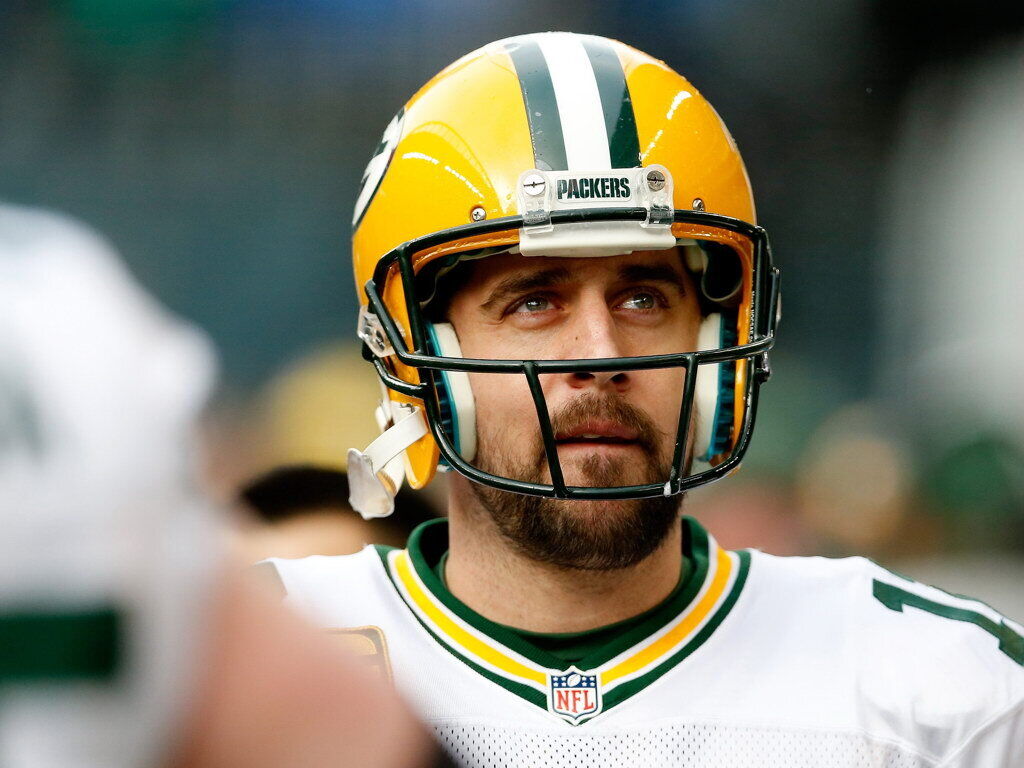 POSTER Aaron Rodgers Green Bay Packers Portrait Football WALL POSTER ...