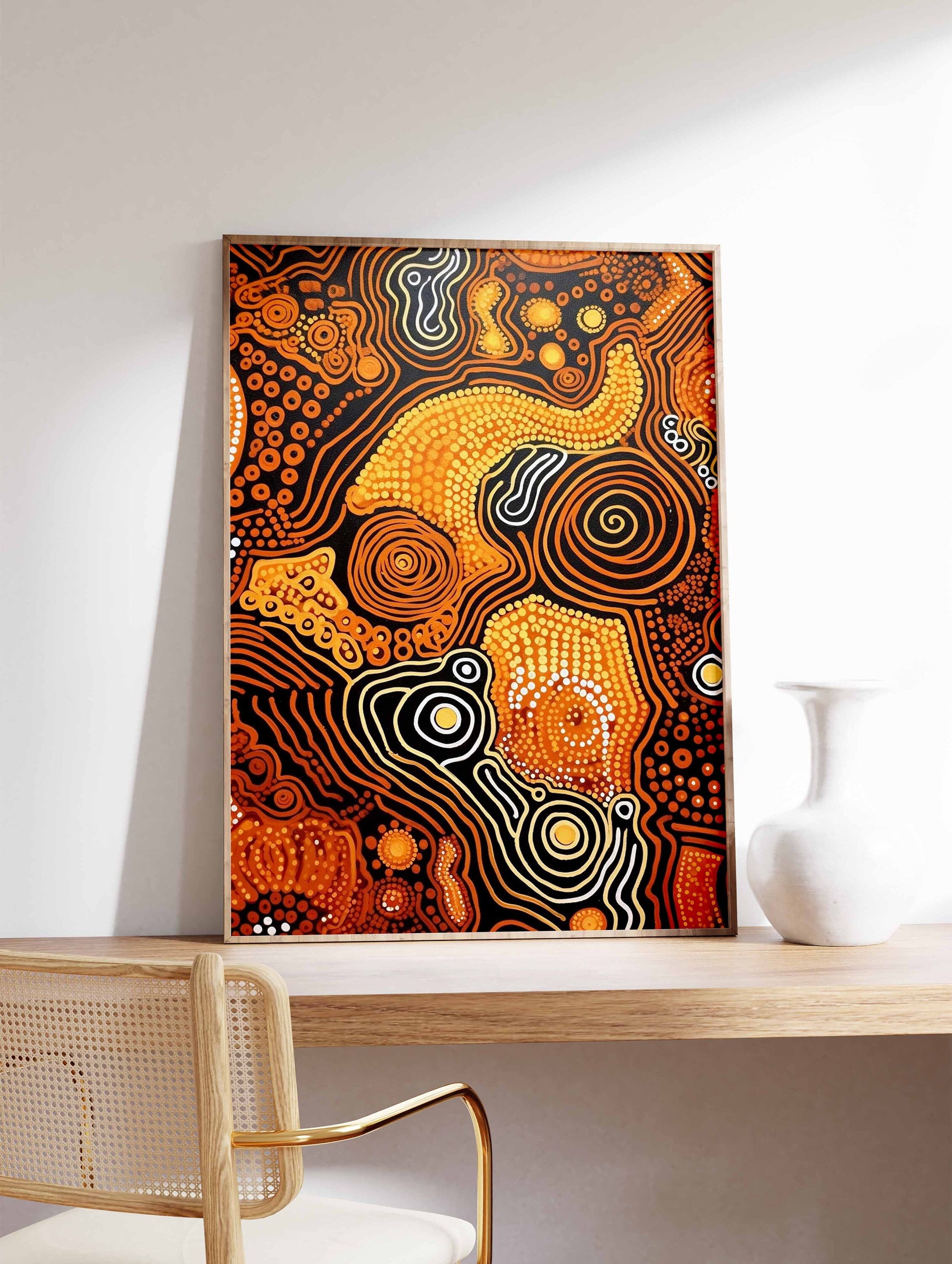 POSTER Aboriginal Print, Cultural Wall Art, Indigenous Poster, Tribal ...