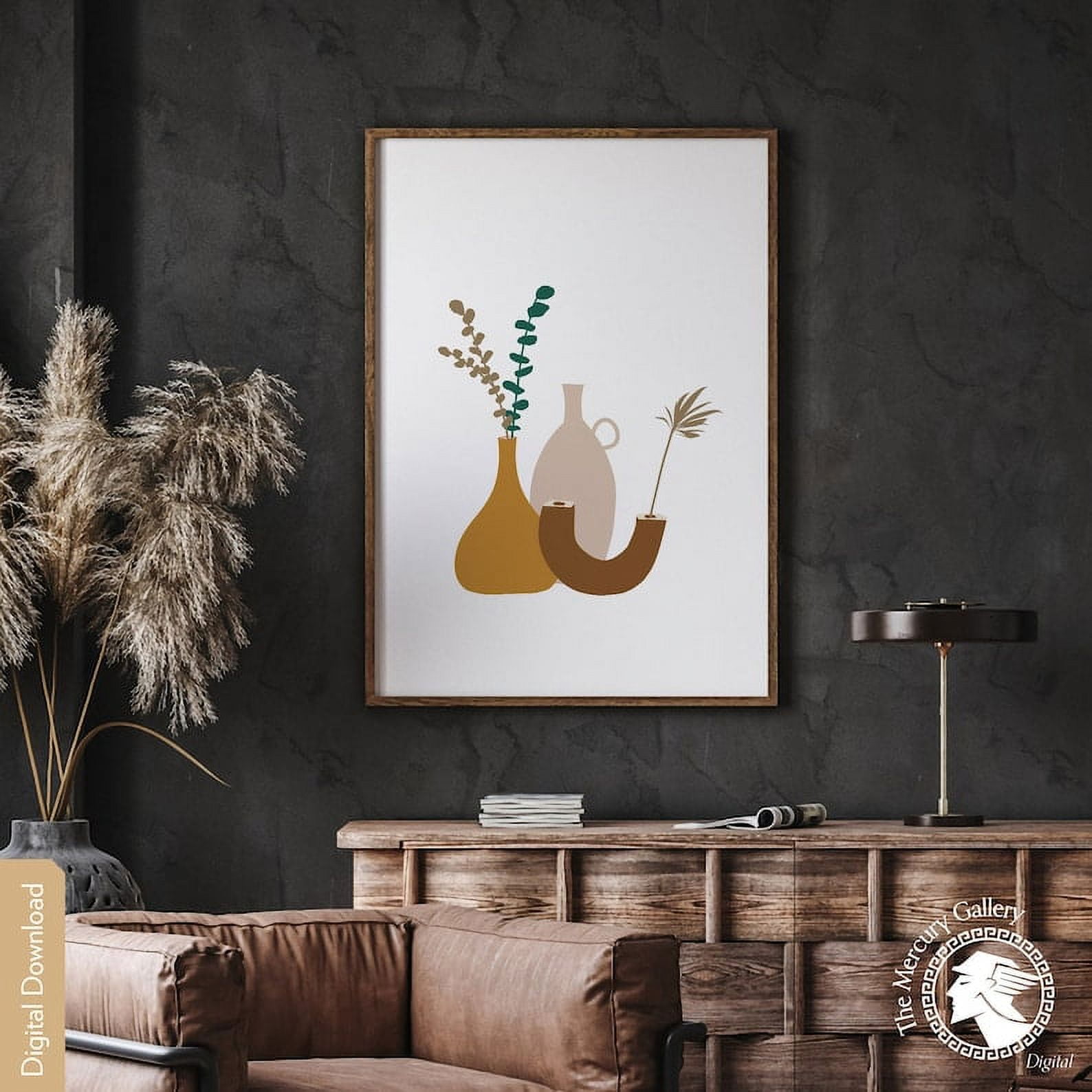 POSTER Abstract Pottery Wall Print, Clay Pottery Poster, Terracotta ...