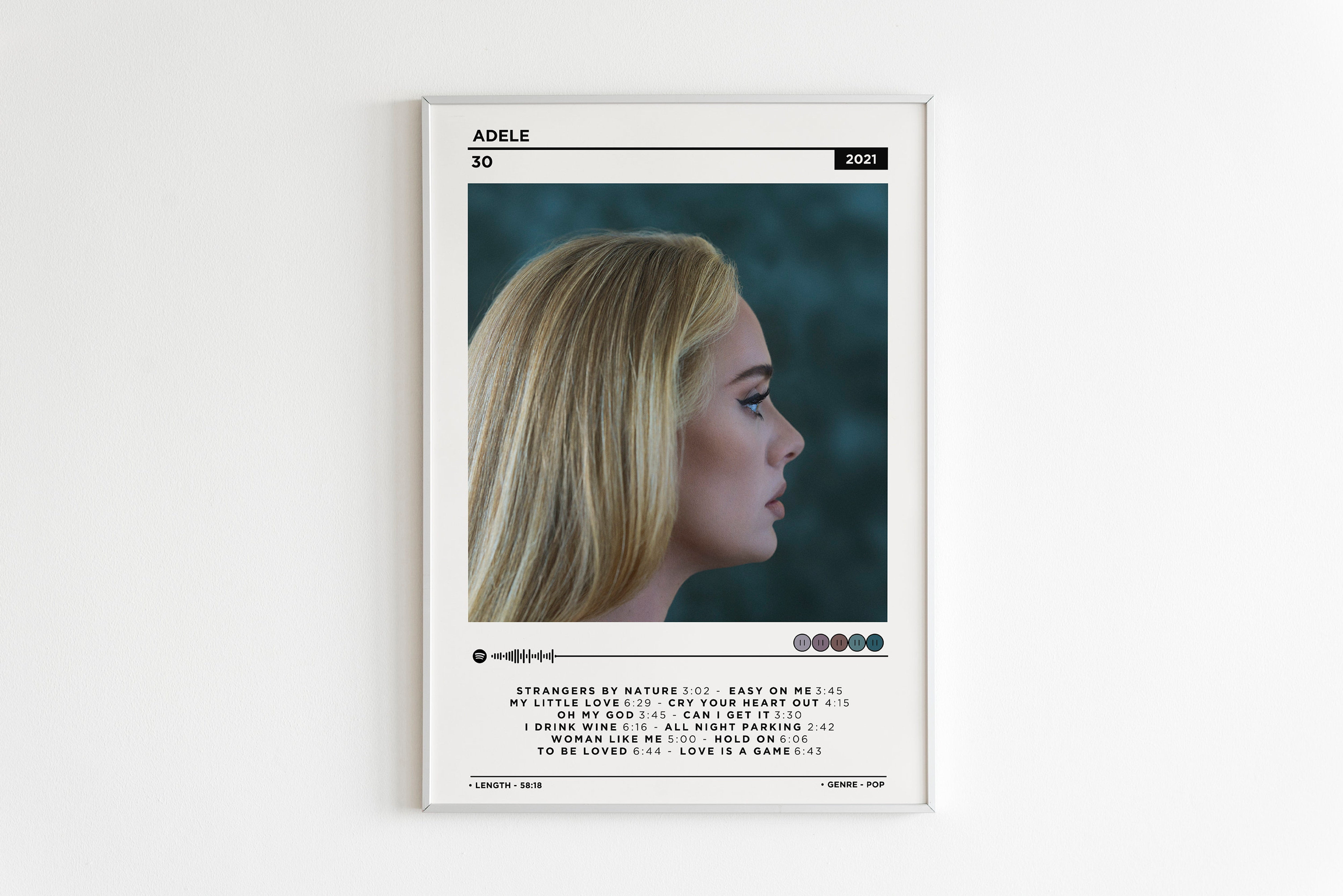 POSTER Adele - 30 Album Poster / Album Cover Poster / Music Gift ...