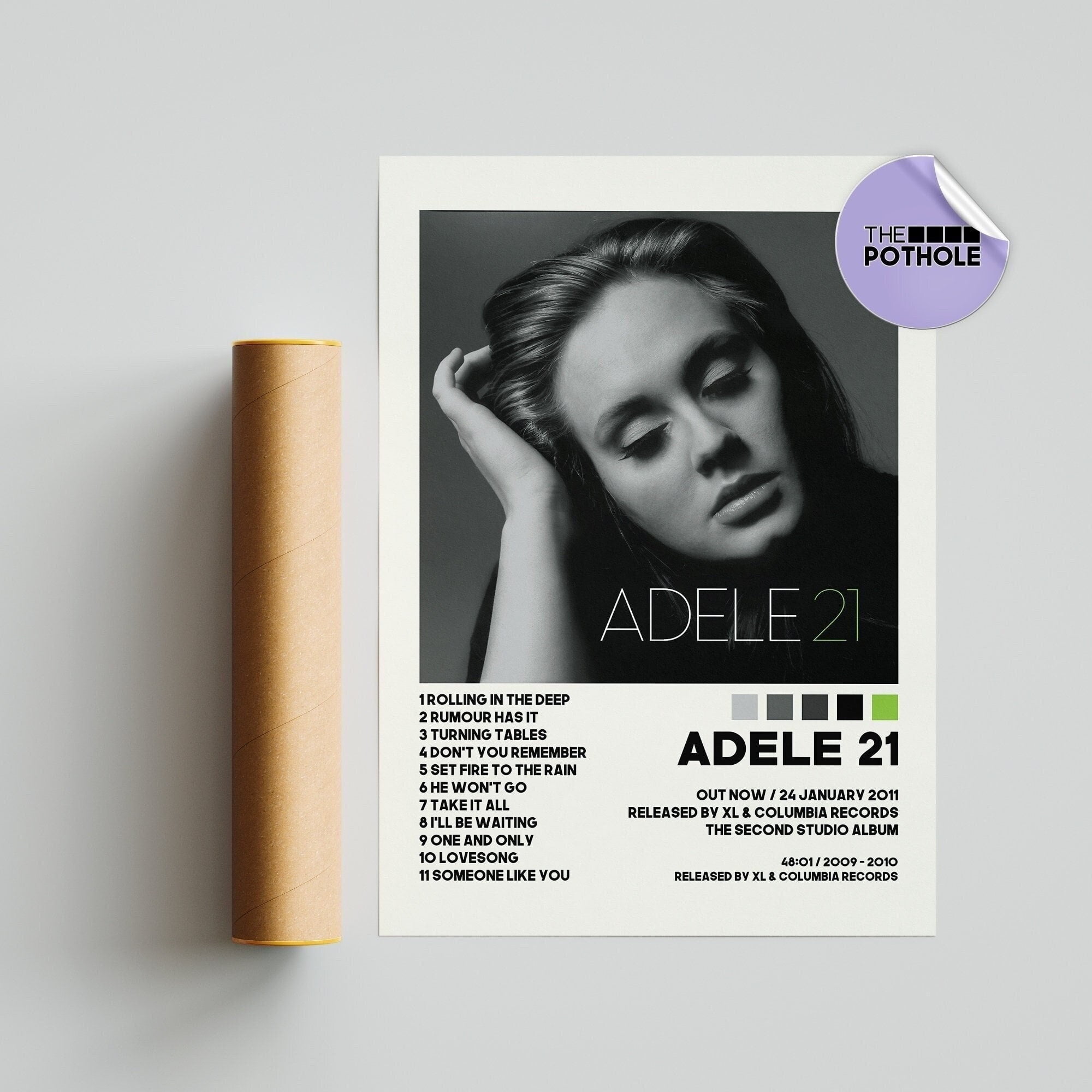 POSTER Adele Posters / 21 Poster / Adele 21 / Album Cover Poster ...