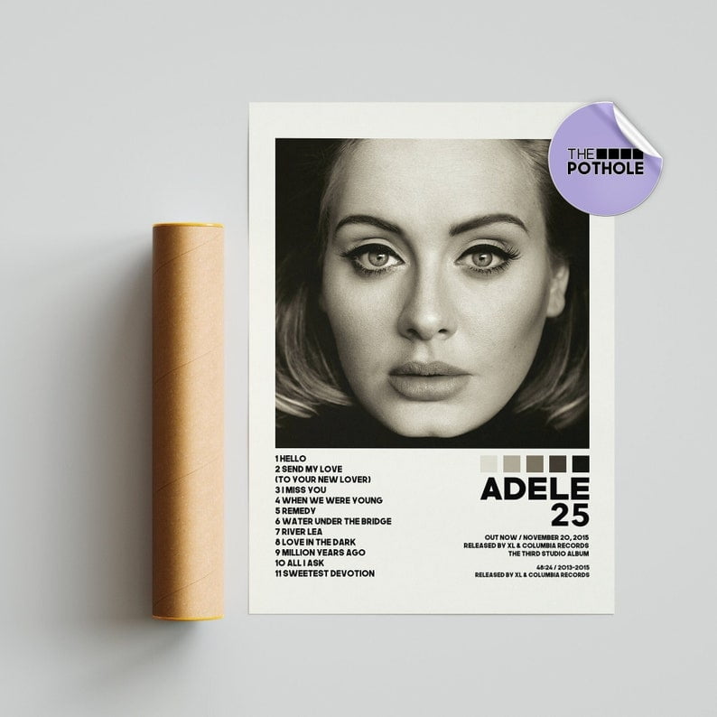POSTER Adele Posters / 25 Poster / Adele 25 / Album Cover Poster / Poster Print Wall Art / Music ...