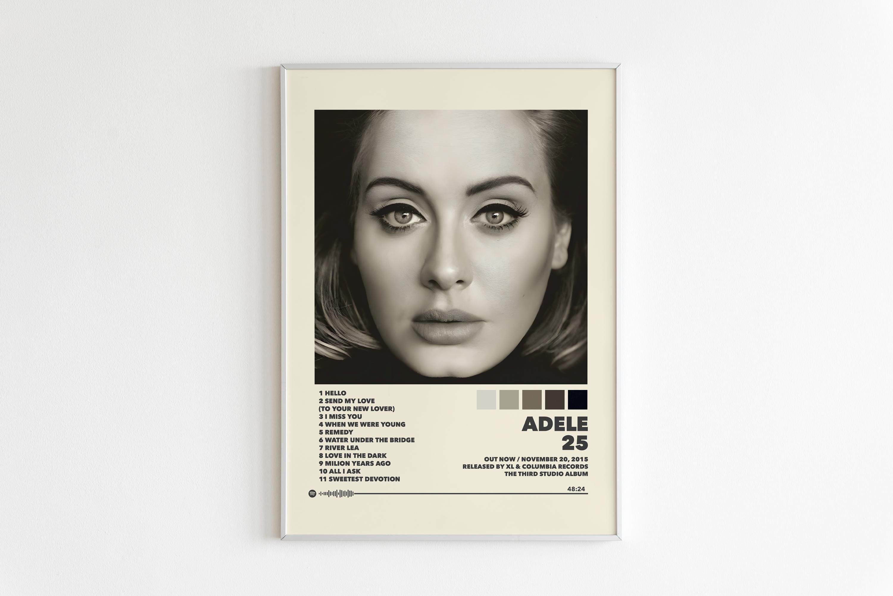 POSTER Adele Posters / 25 Poster / Adele 25 / Album Cover Poster ...
