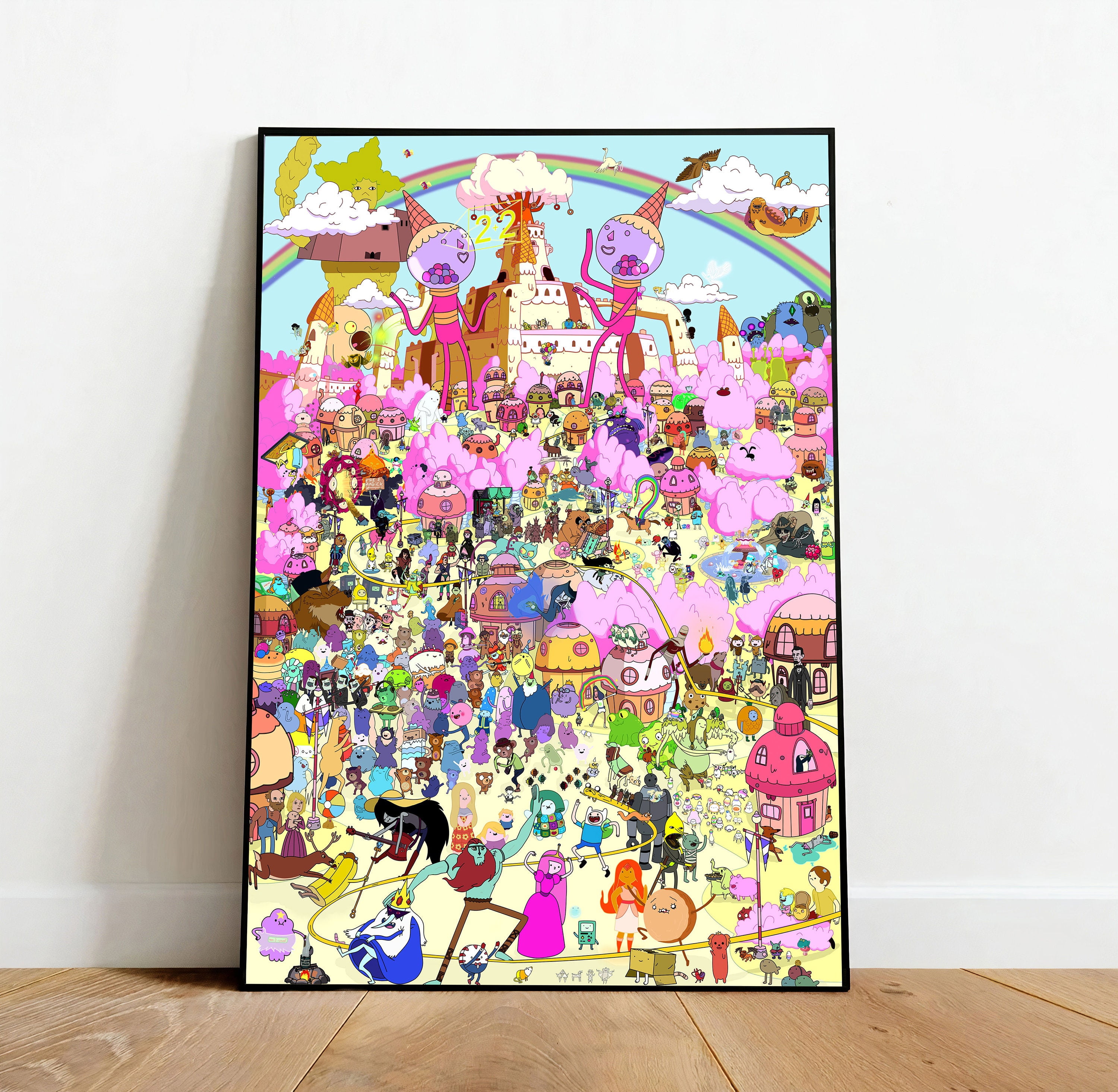 POSTER Adventure Time Poster, Wall Art, Rolled Print, Wall Print, TV ...