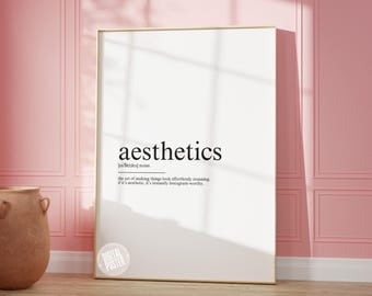 POSTER Aesthetic Definition Poster, decor Poster, Funny Wall Decor ...