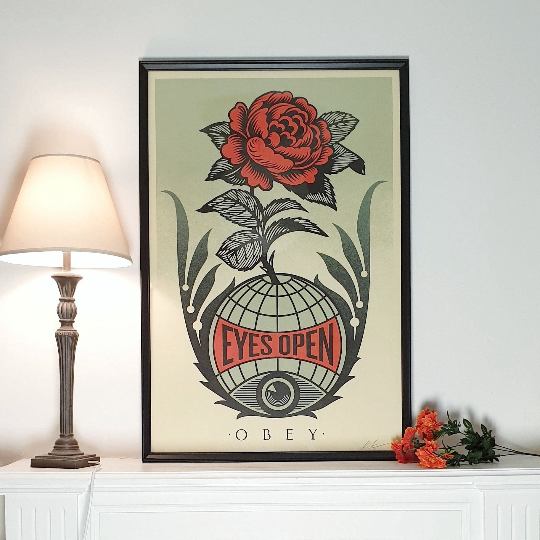 POSTER Affiche Shepard Fairey (OBEY) - SIGNÉE - Eyes Open - 2023 - Open ...