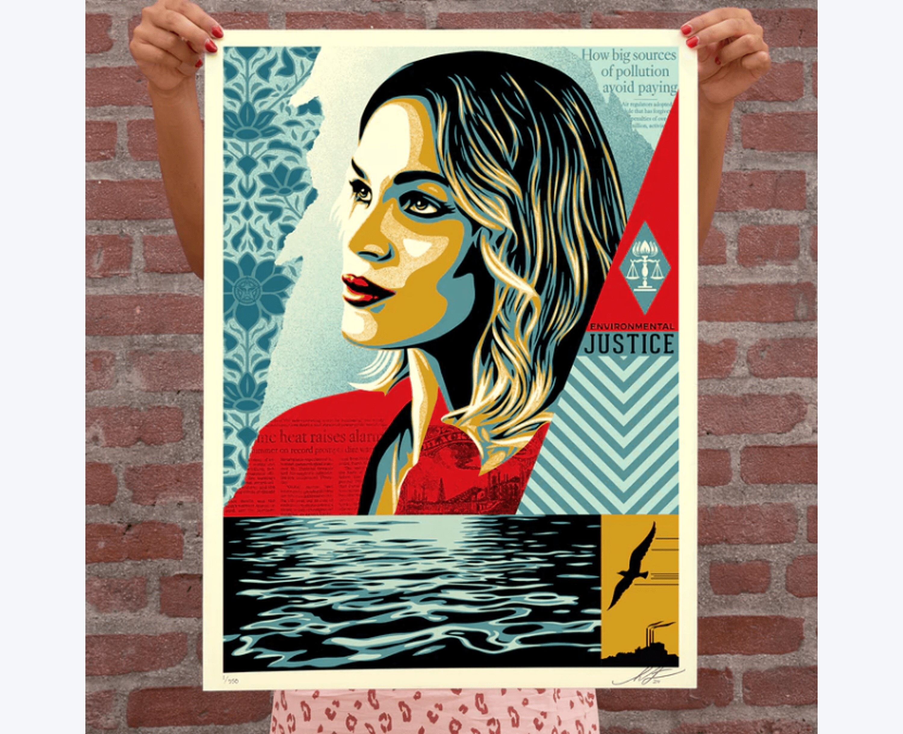 POSTER Affiche Signée - Environmental Justice - Shepard Fairey (OBEY ...