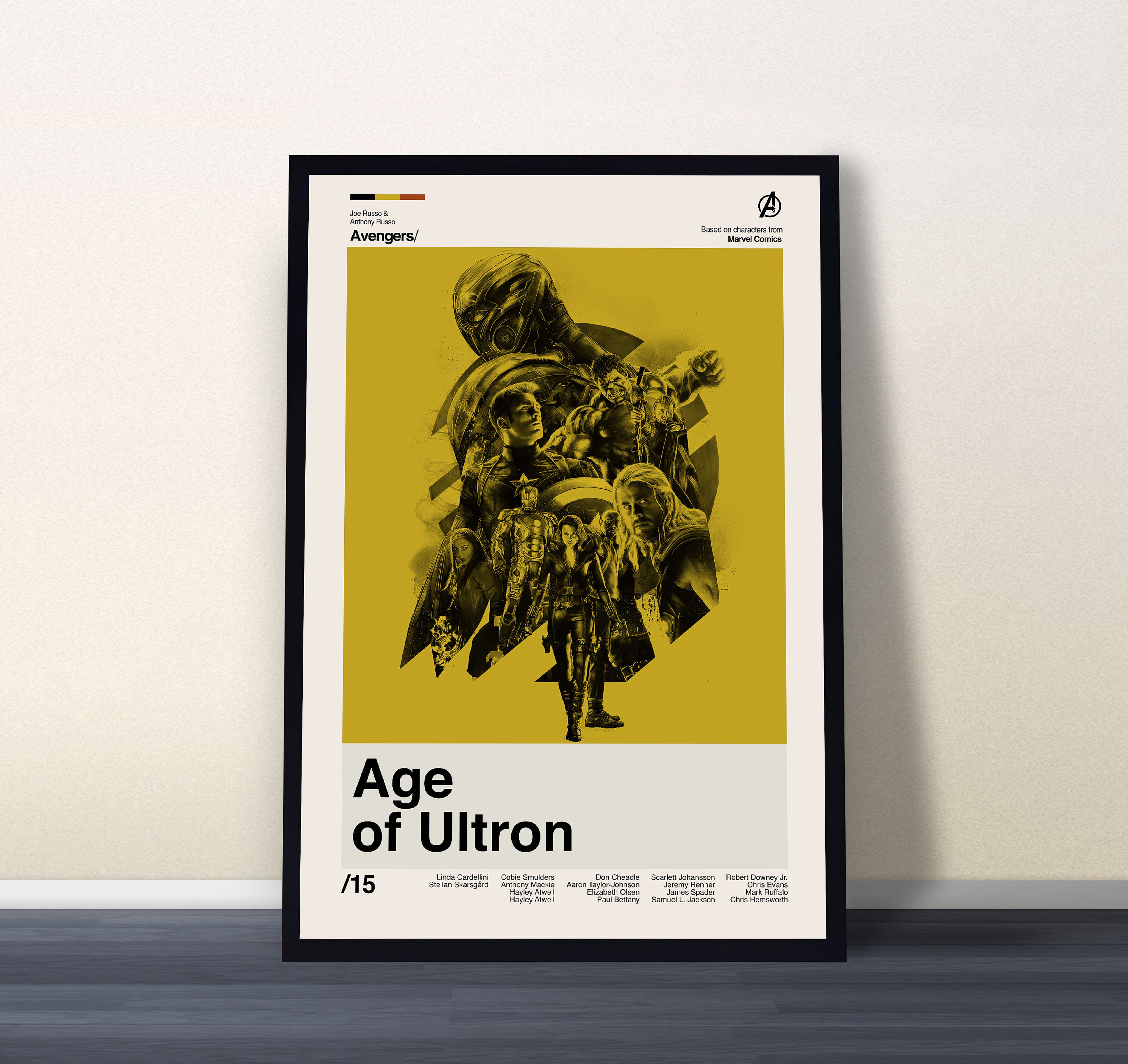 POSTER Age Of Ultron - Avengers Poster, Midcentury Art, Minimalist Art ...