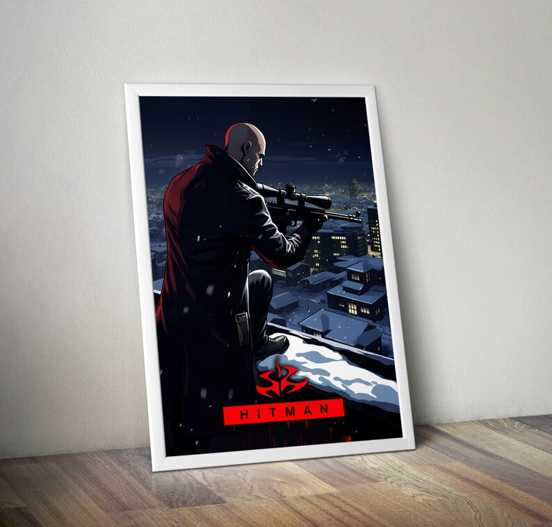 POSTER Agent 47 | Hitman 3 | Hitman Artwork | Gaming Poster | HD Color ...