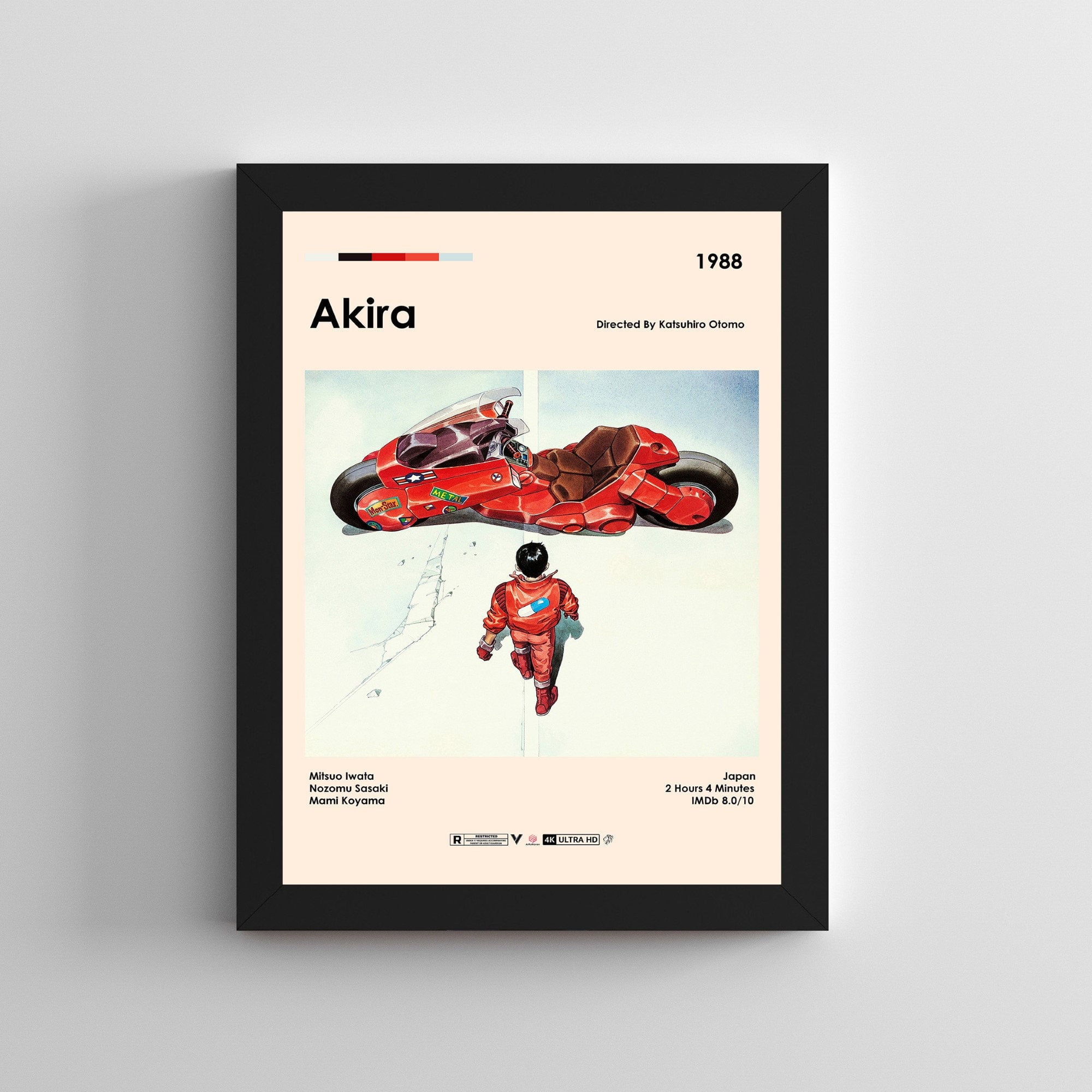 POSTER Akira 1988 Japanese Animated Cyberpunk Film / Movie Poster Art ...
