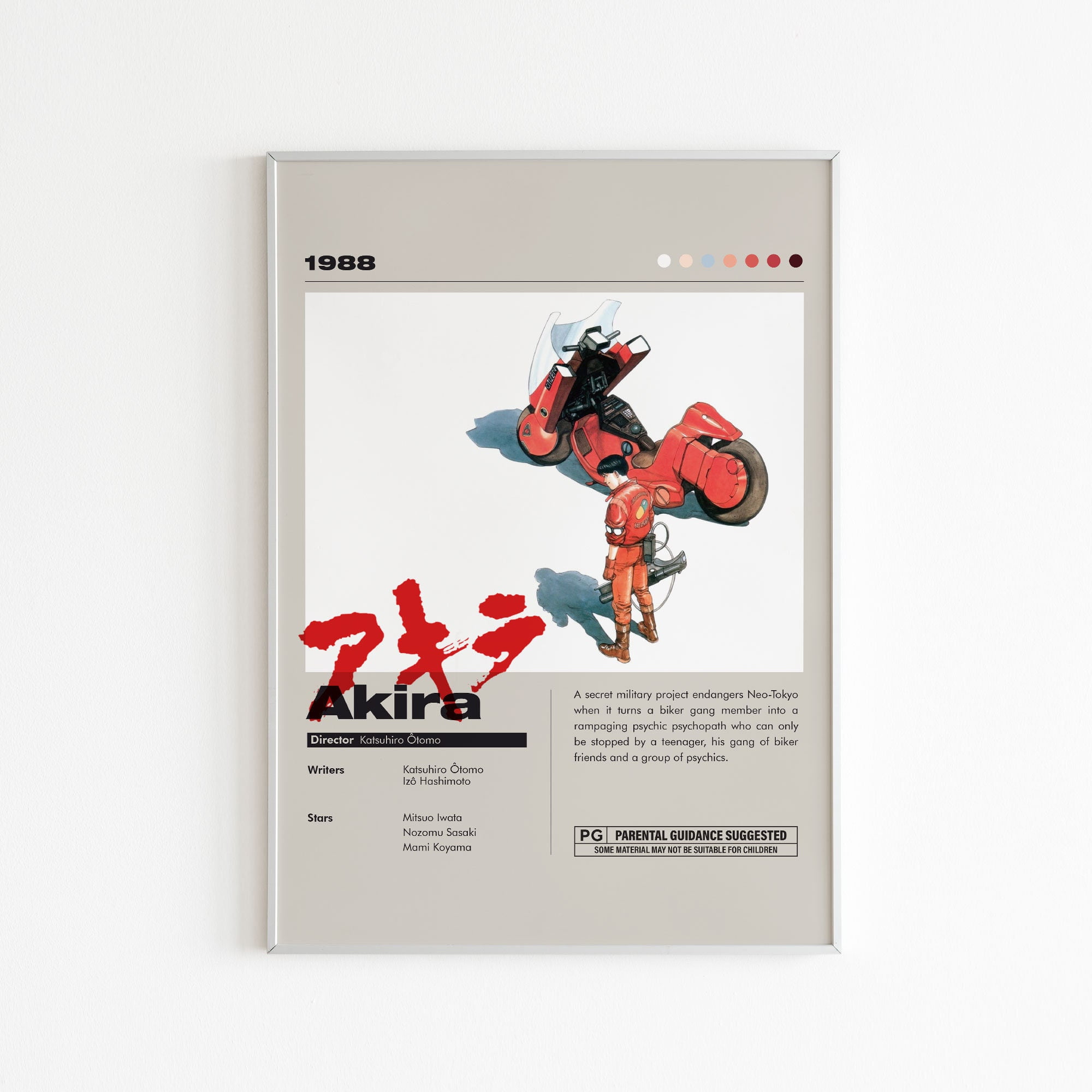 POSTER Akira Movie Poster | Minimalist Movie Poster | Anime Movie ...