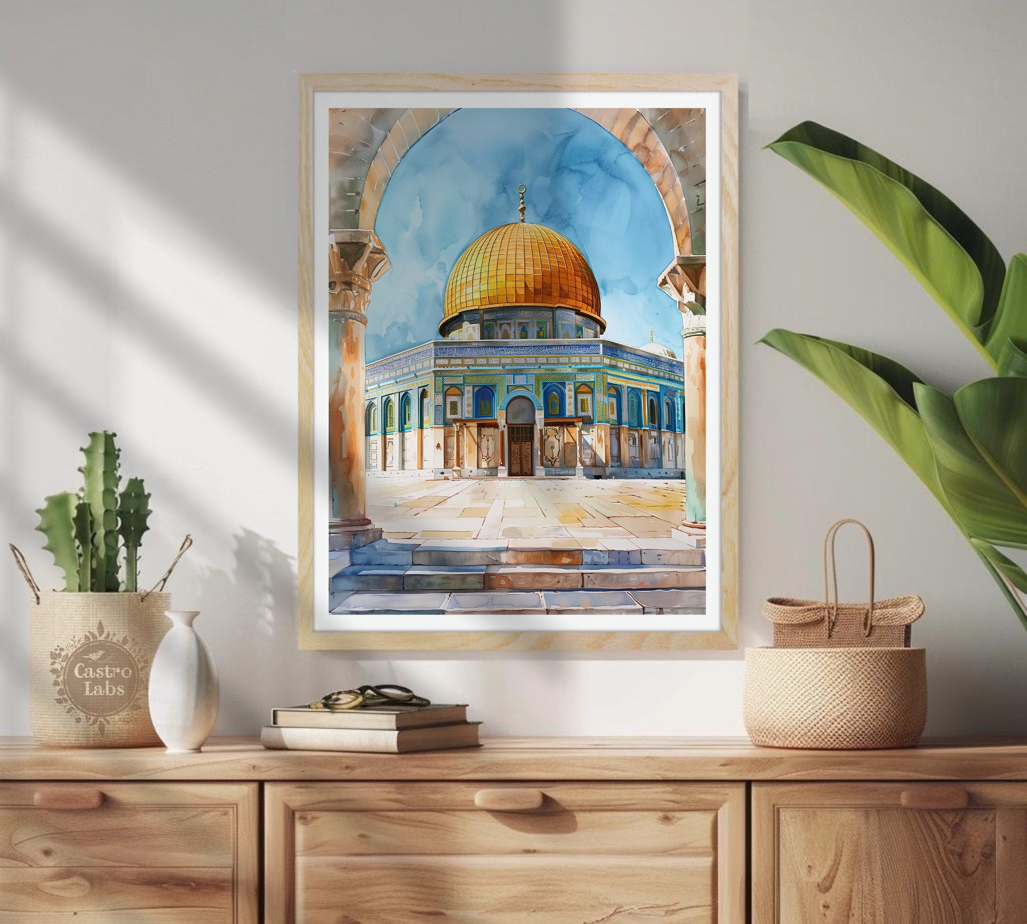 POSTER Al-aqsa mosque Poster, Dome of Rock - Jerusalem Old City Poster ...