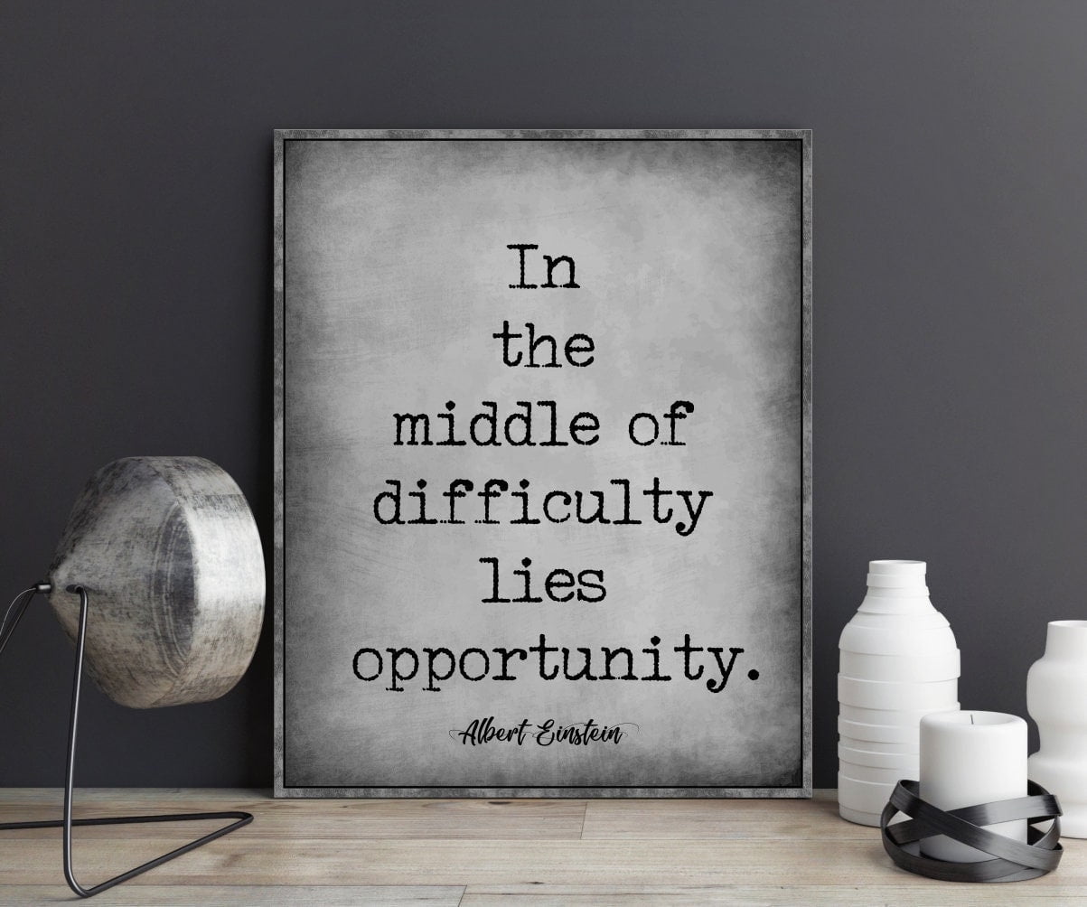 POSTER Albert Einstein Quote Science Poster Wall Art Print Gift In the ...