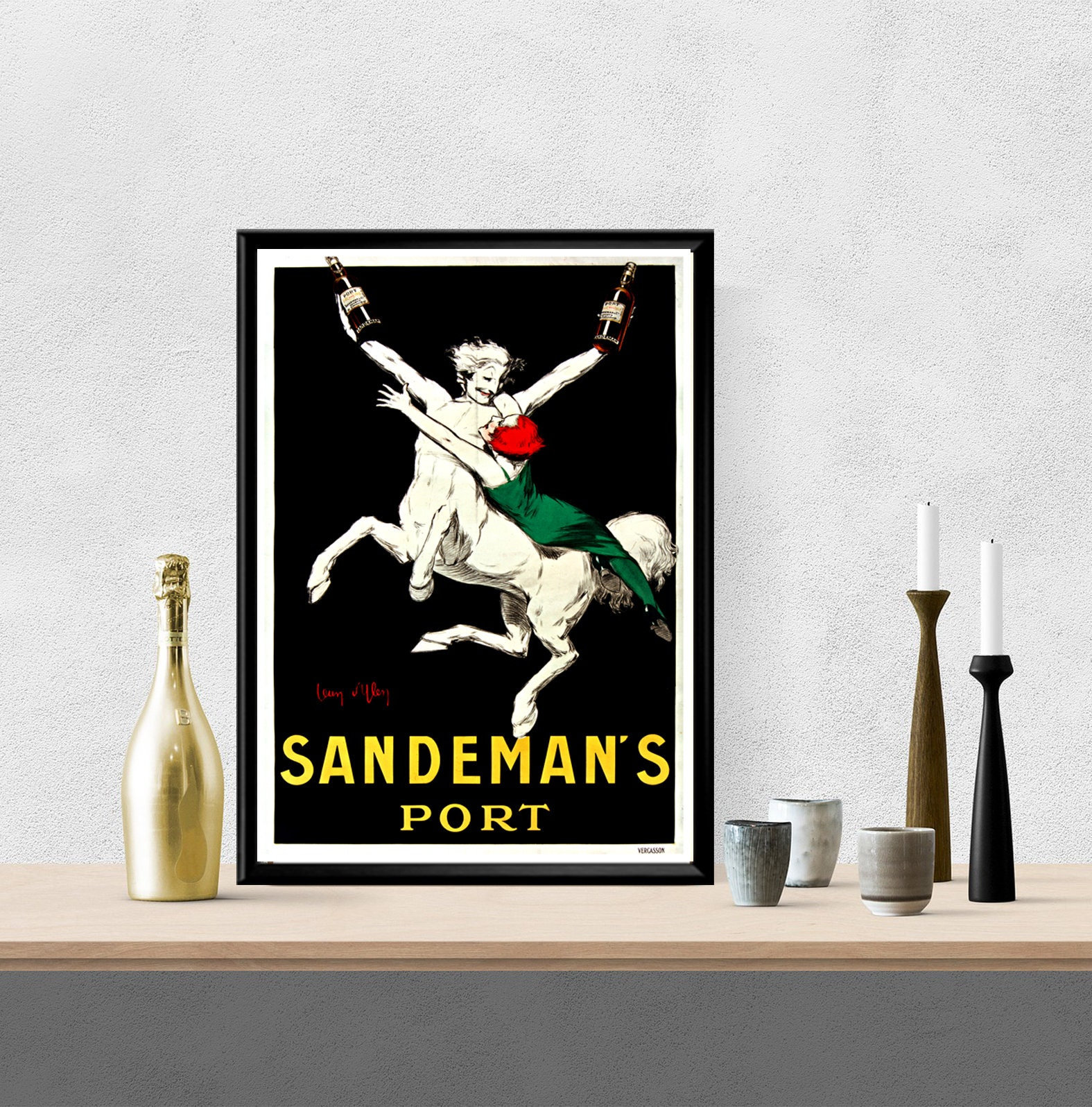 POSTER Alcohol Poster Food And Drink Advertisement Print By Jean d ...