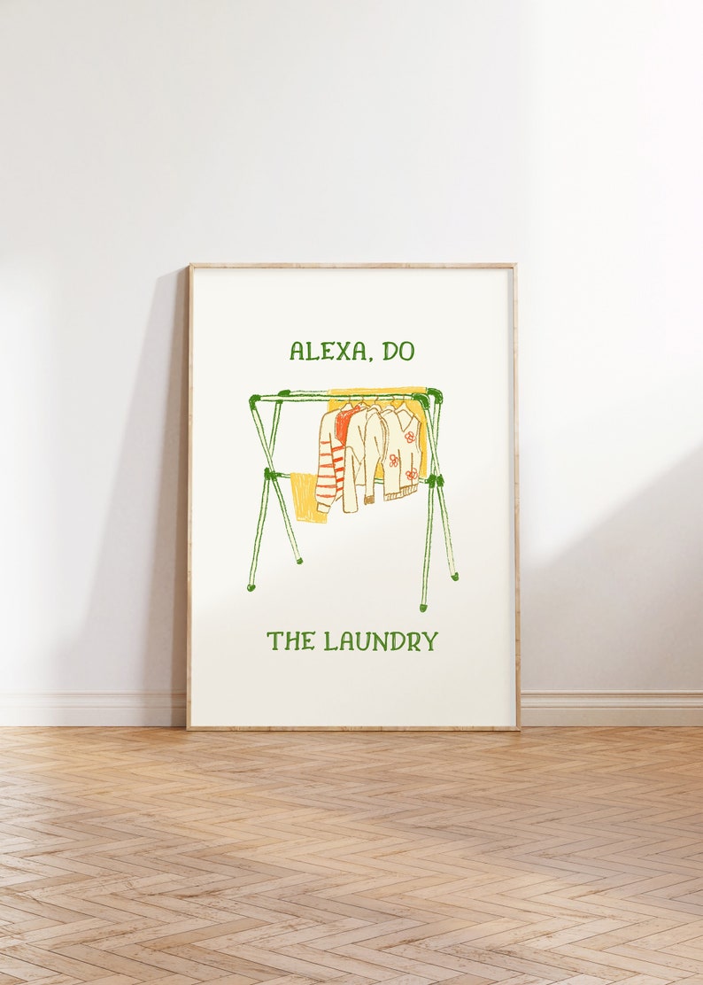 POSTER Alexa Do the Laundry Print, Funny Laundry Sign, Laundry Room ...