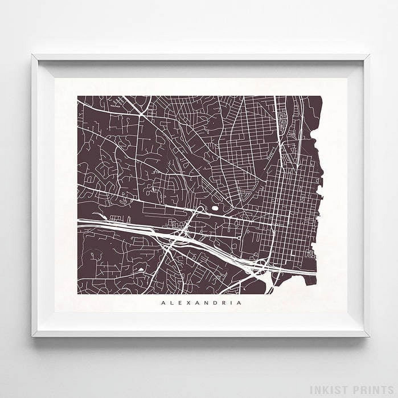 POSTER Alexandria Map Print, Virginia Print, Alexandria Poster ...