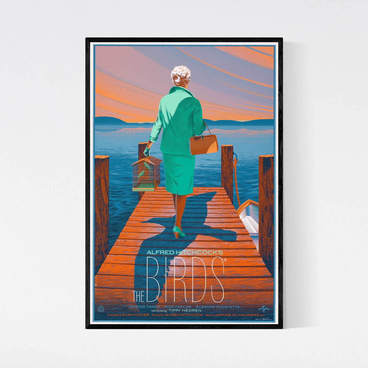 POSTER Alfred Hitchcock's The Birds (1963) Movie Poster-UNFRAMED ...