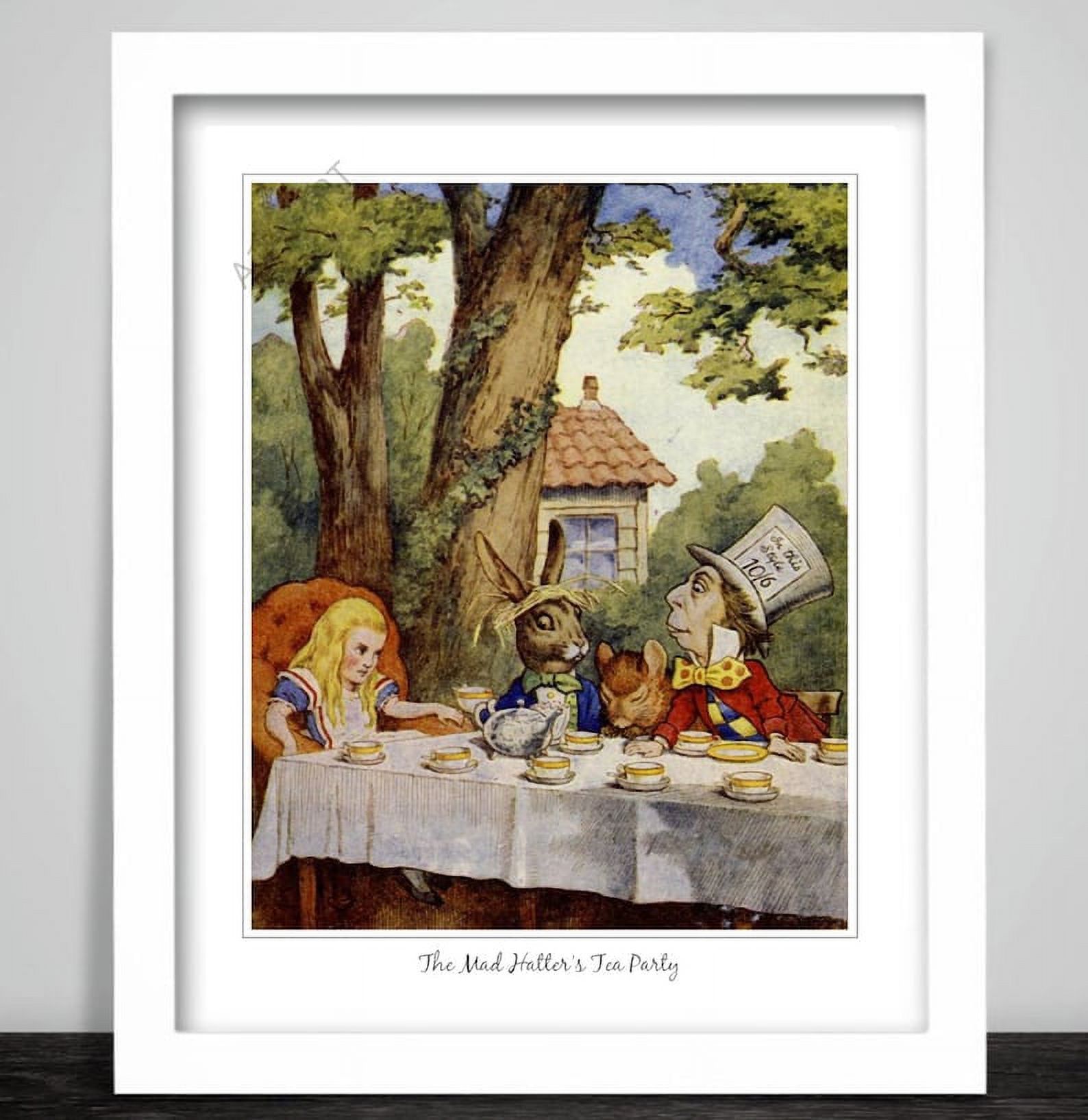 POSTER Alice in Wonderland Tea Party with Mad Hatter, Rabbit and Mouse ...