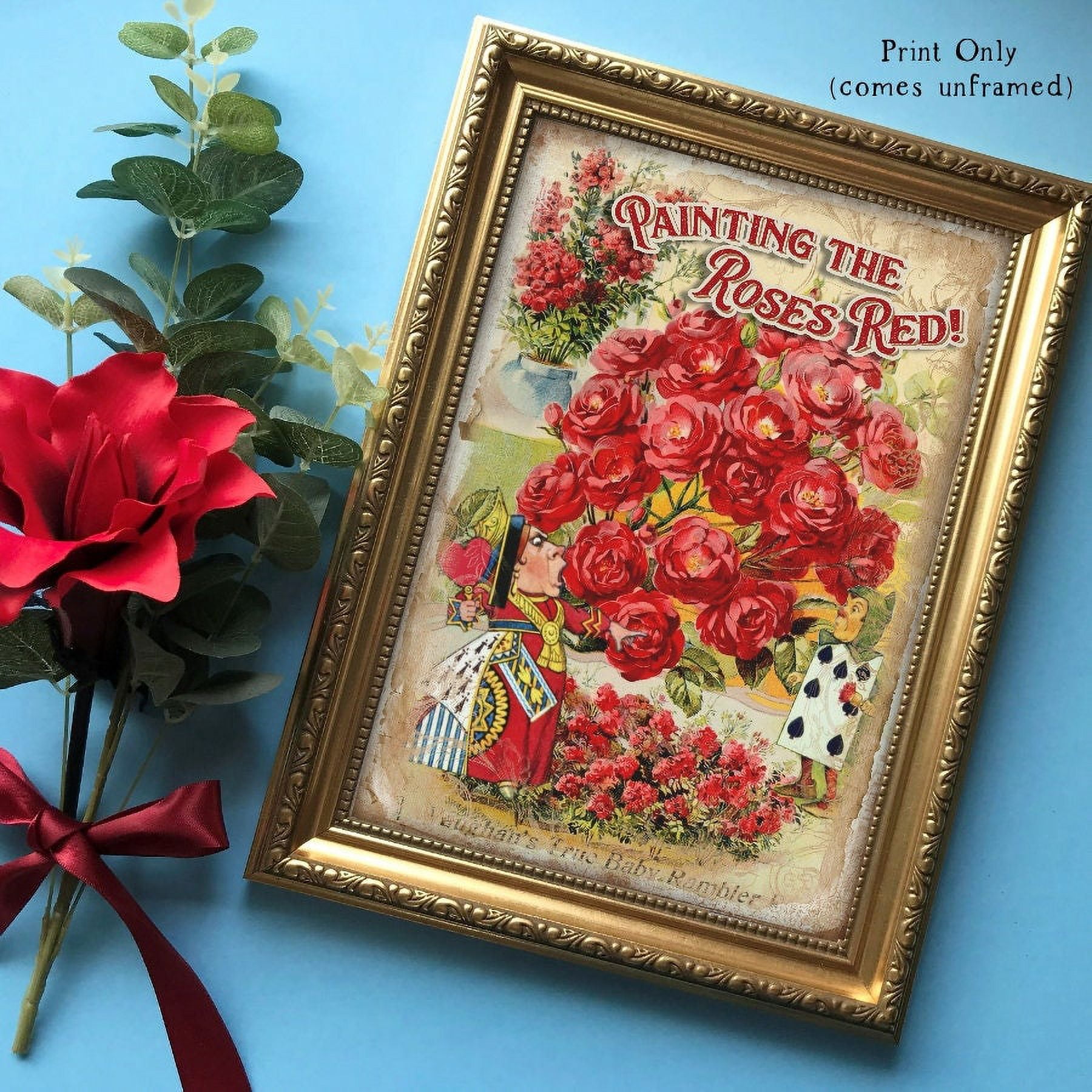 POSTER Alice in Wonderland Wall Art - Painting the Roses Red Quote ...
