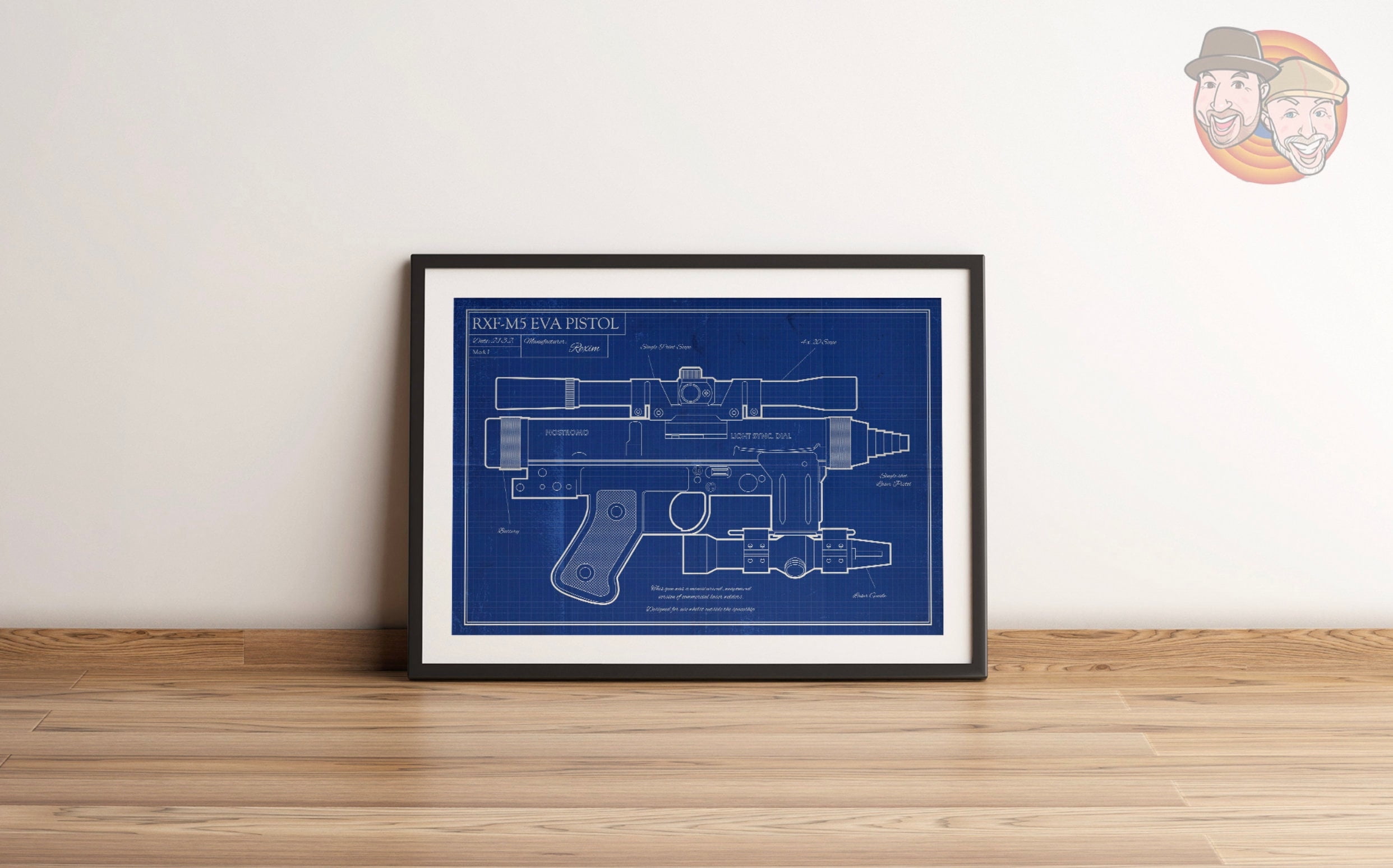 POSTER Alien Inspired 'RXF-M5 EVA Pistol' Blueprint A3 A2 A1 Art Print ...
