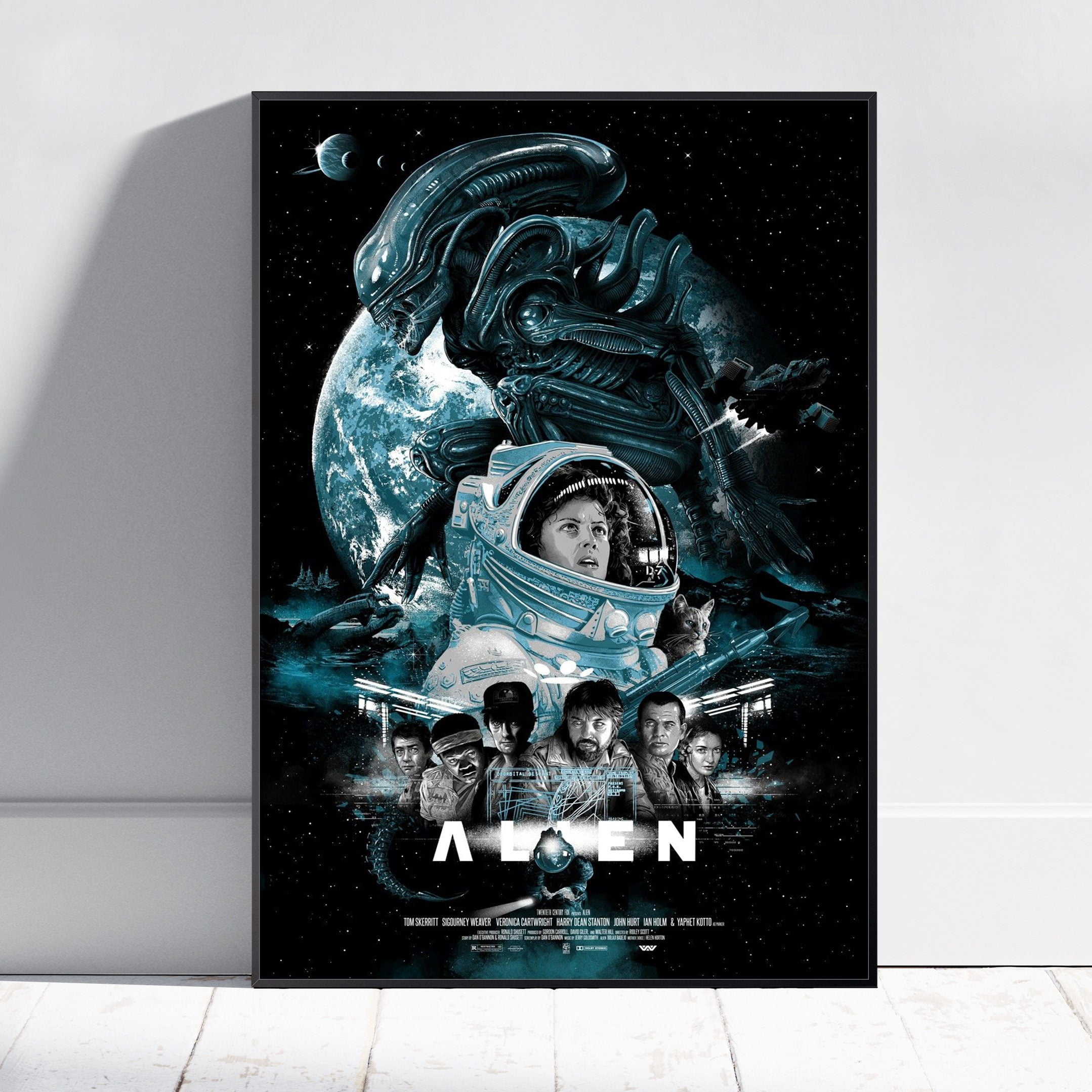 POSTER Alien Poster, Xenomorph Wall Art, Movie Poster Gift, HQ Wall ...