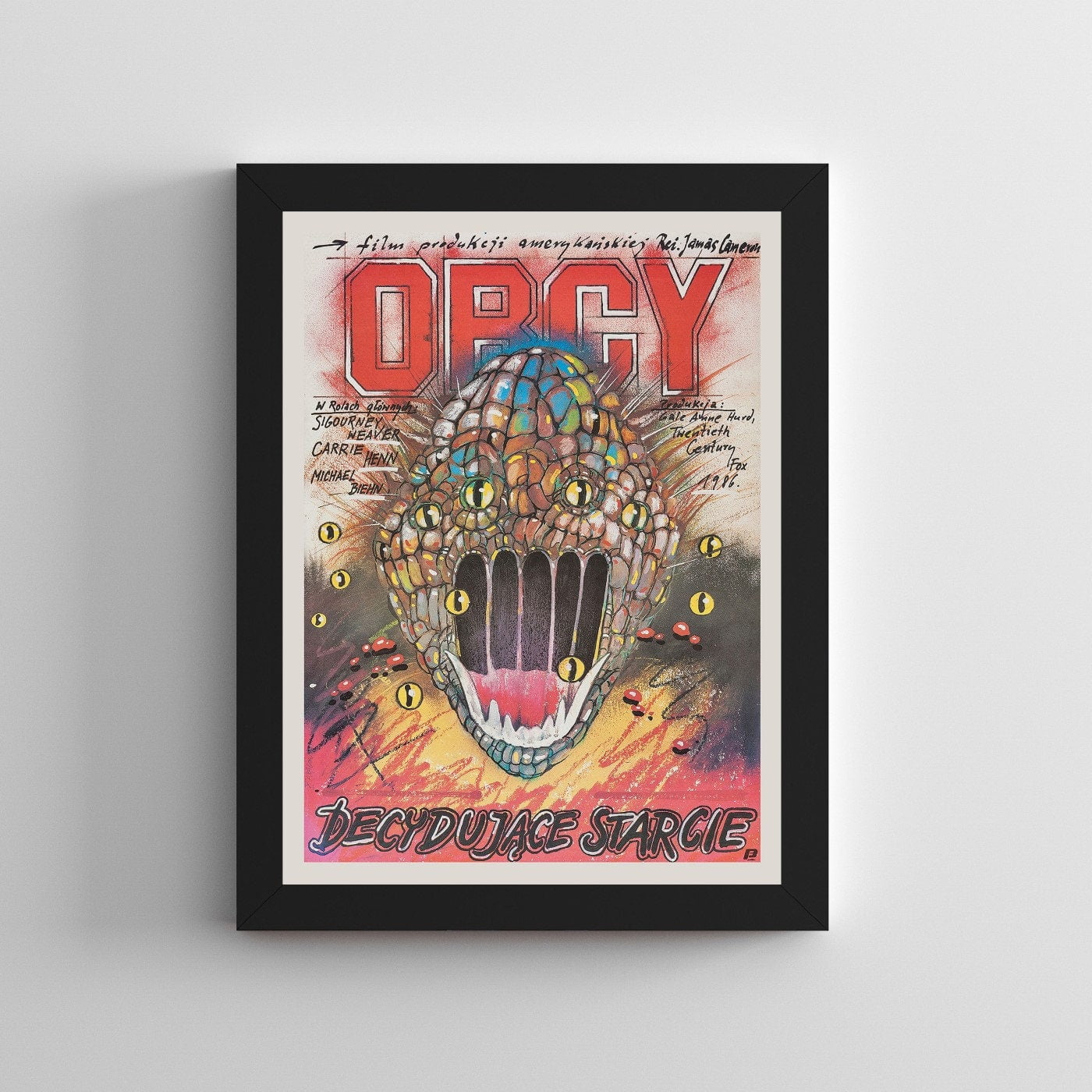 POSTER Alien Sigourney Weaver Polish Film / Movie Poster -UNFRAMED ...