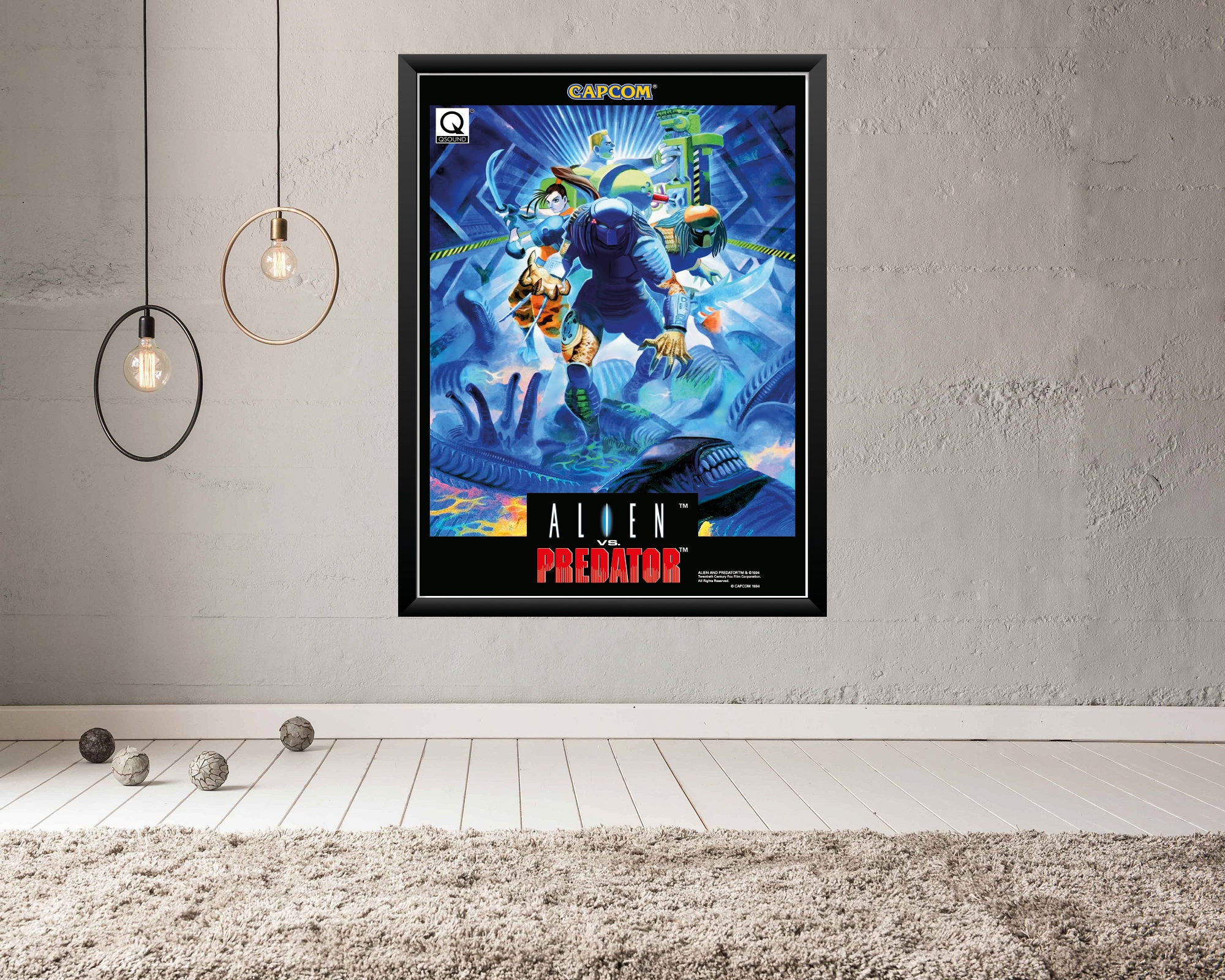 POSTER Alien Vs. Predator V2 Arcade Game Poster-UNFRAMED - Walmart.com