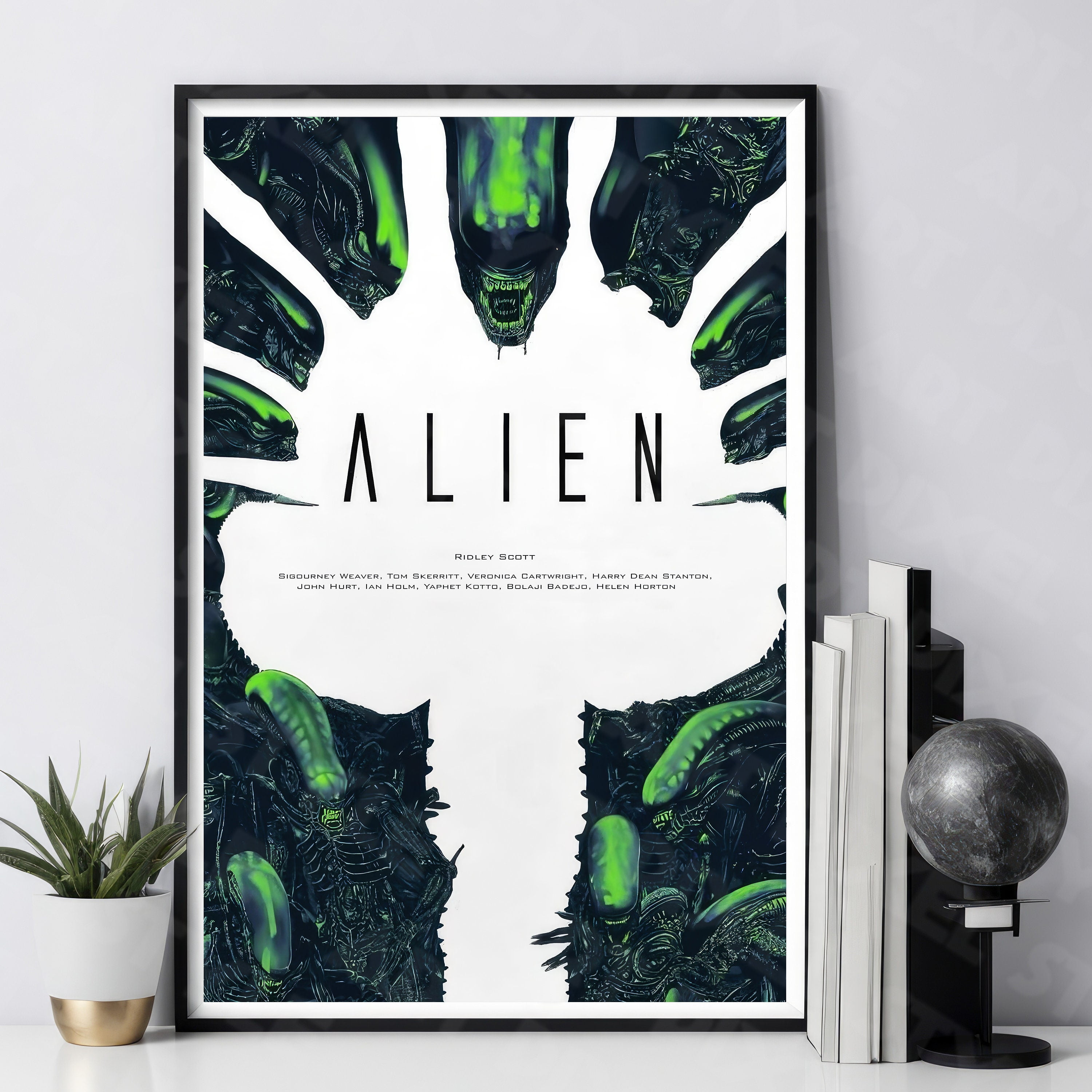 POSTER Alien movie poster print, wall art, minimalist poster, film ...