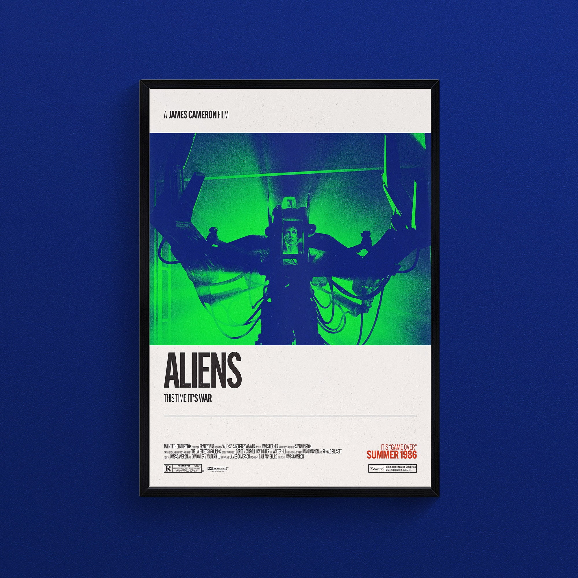 POSTER Aliens (1986) - Retro Movie Poster Art, Film Poster, Minimalist ...
