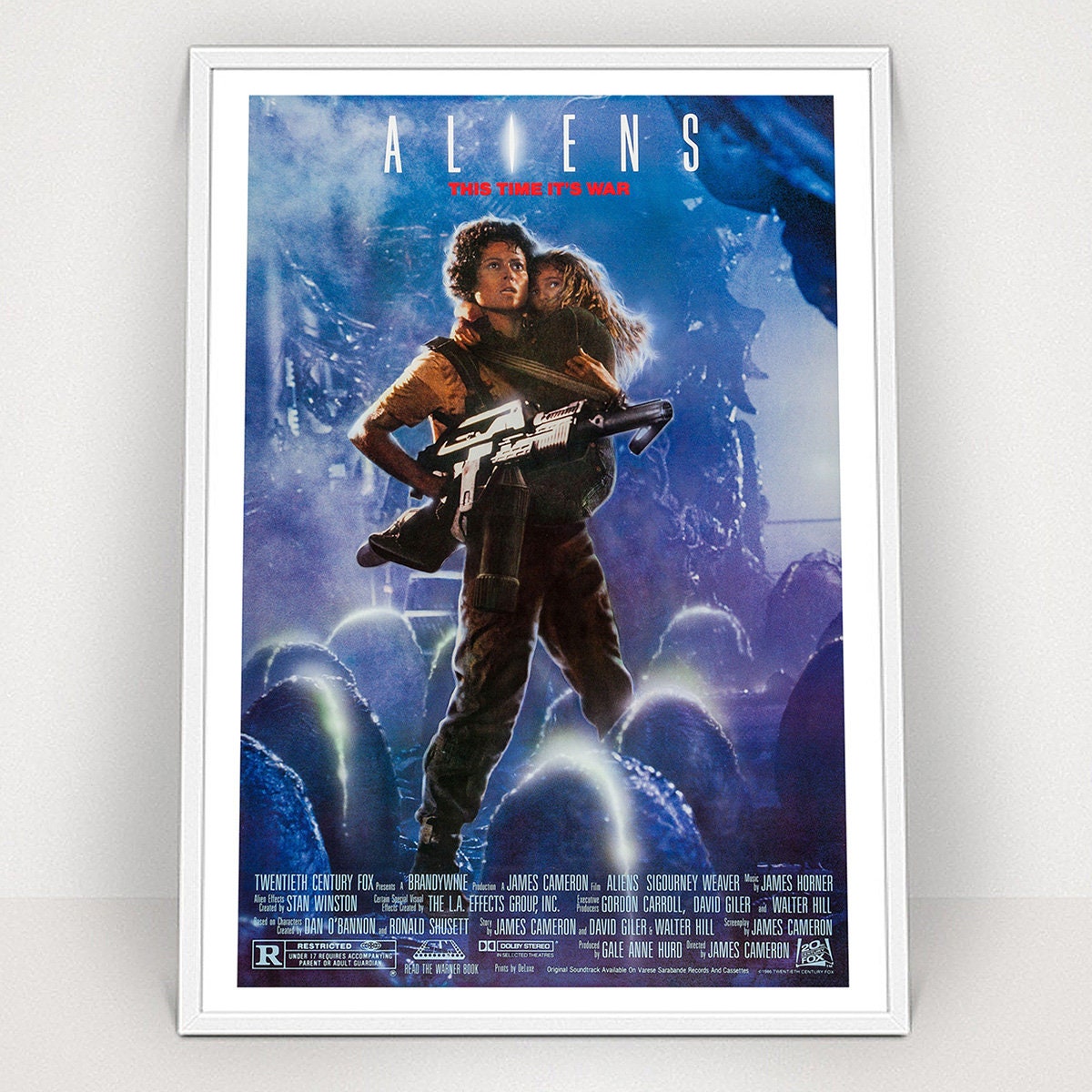 POSTER Aliens Movie Poster - 1986 - Classic Vintage Print - Satin Paper ...