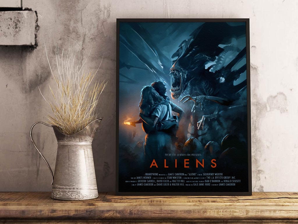 POSTER Aliens Poster / Aliens Art Print / Movie Poster / Aliens film ...