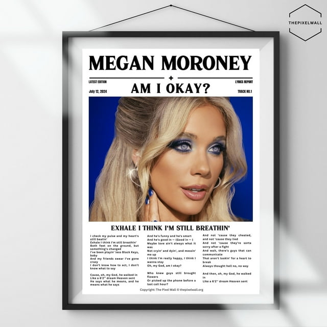 POSTER Am i okay Megan Moroney, Megan Moroney room decor, Megan Moroney ... POSTER Am i okay Megan Moroney, Megan Moroney room decor, Megan Moroney ...