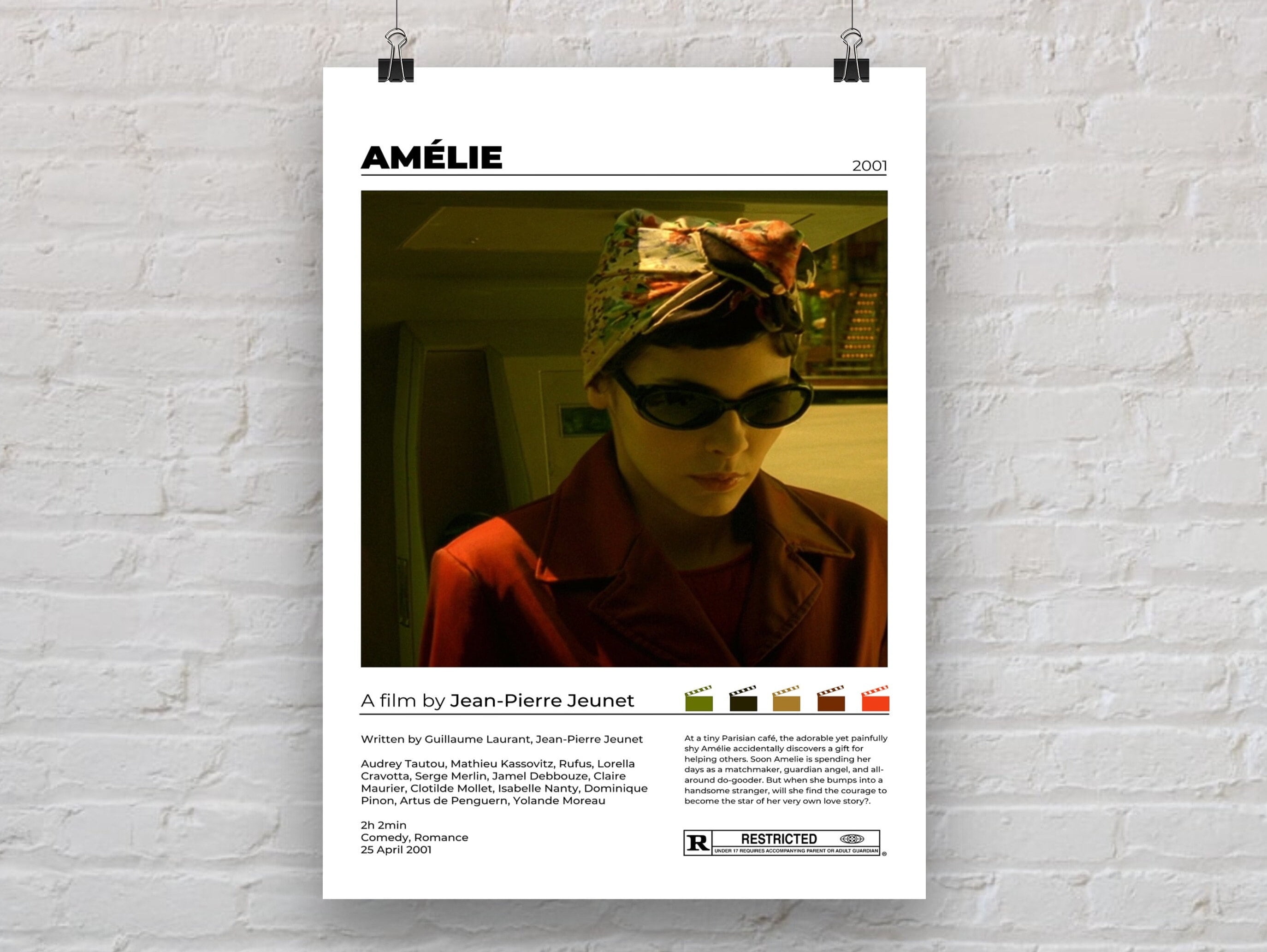 POSTER Amelie Poster | Jean-Pierre Jeunet | Minimalist Movie Poster ...