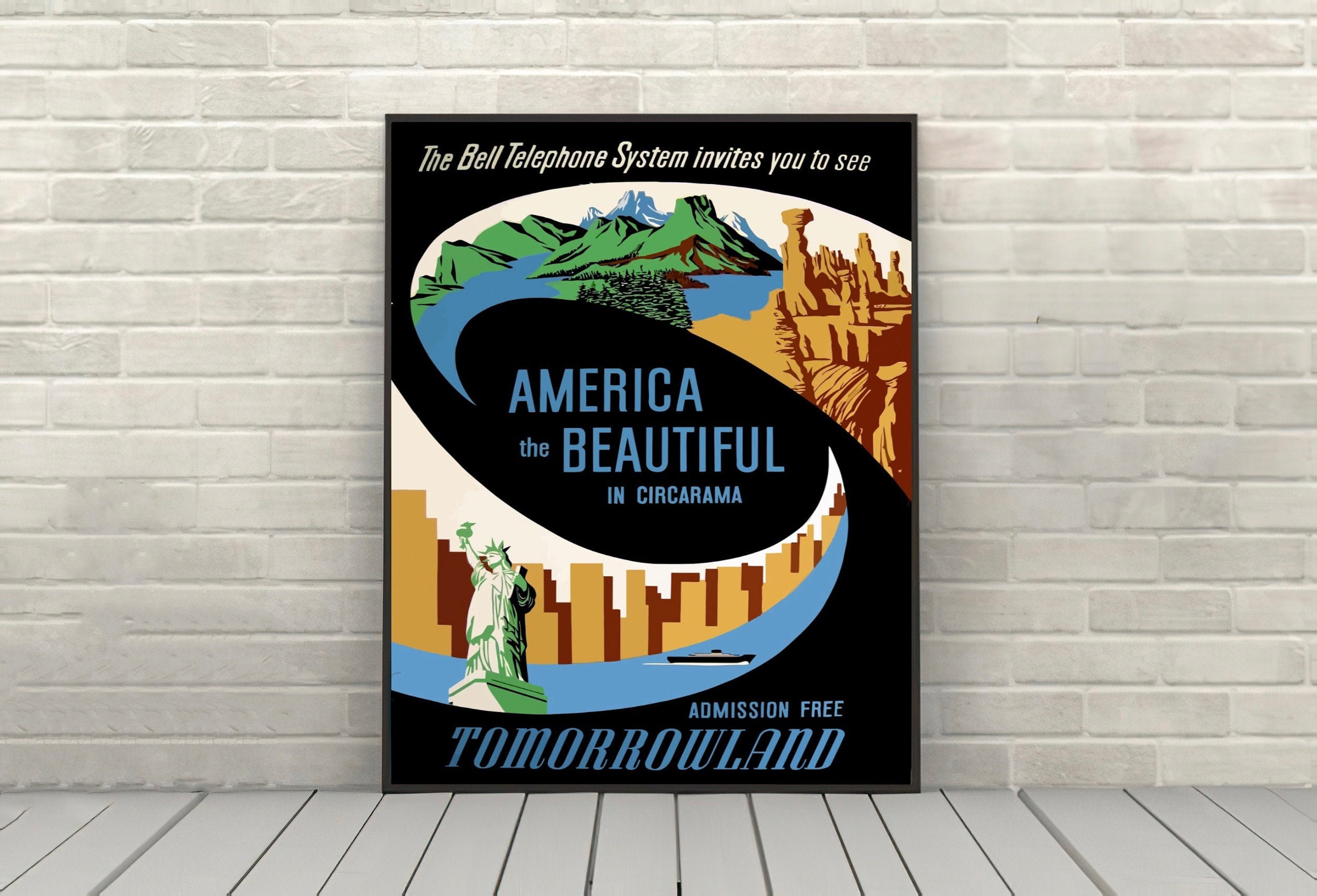 POSTER America the Beautiful Poster Disney Poster Disney Attraction ...