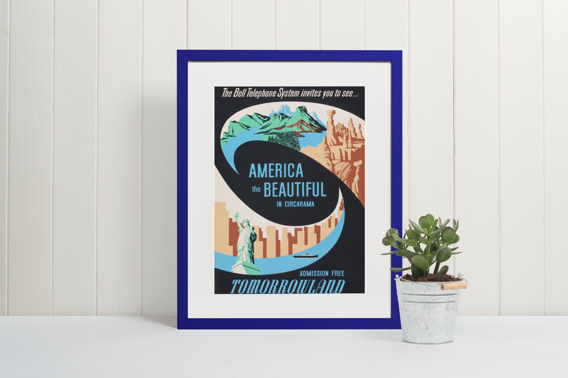 POSTER America the Beautiful Print - For fans of Retro Disney, Disneyland, Disney Posters ...