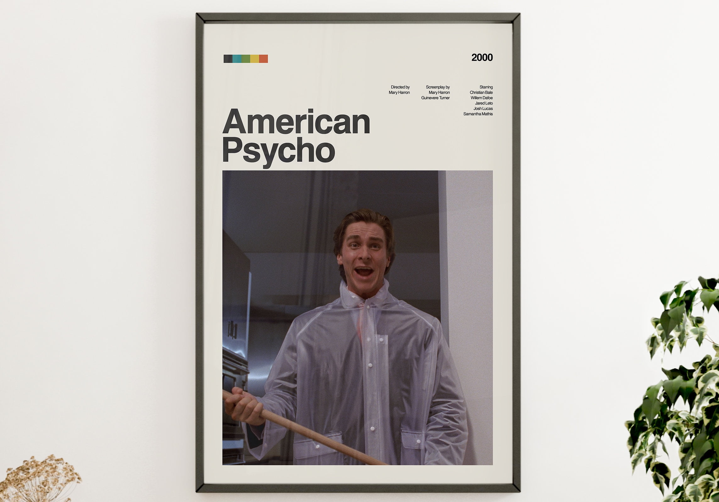 POSTER American Psycho Movie Poster, American Psycho Movie Poster Print ...