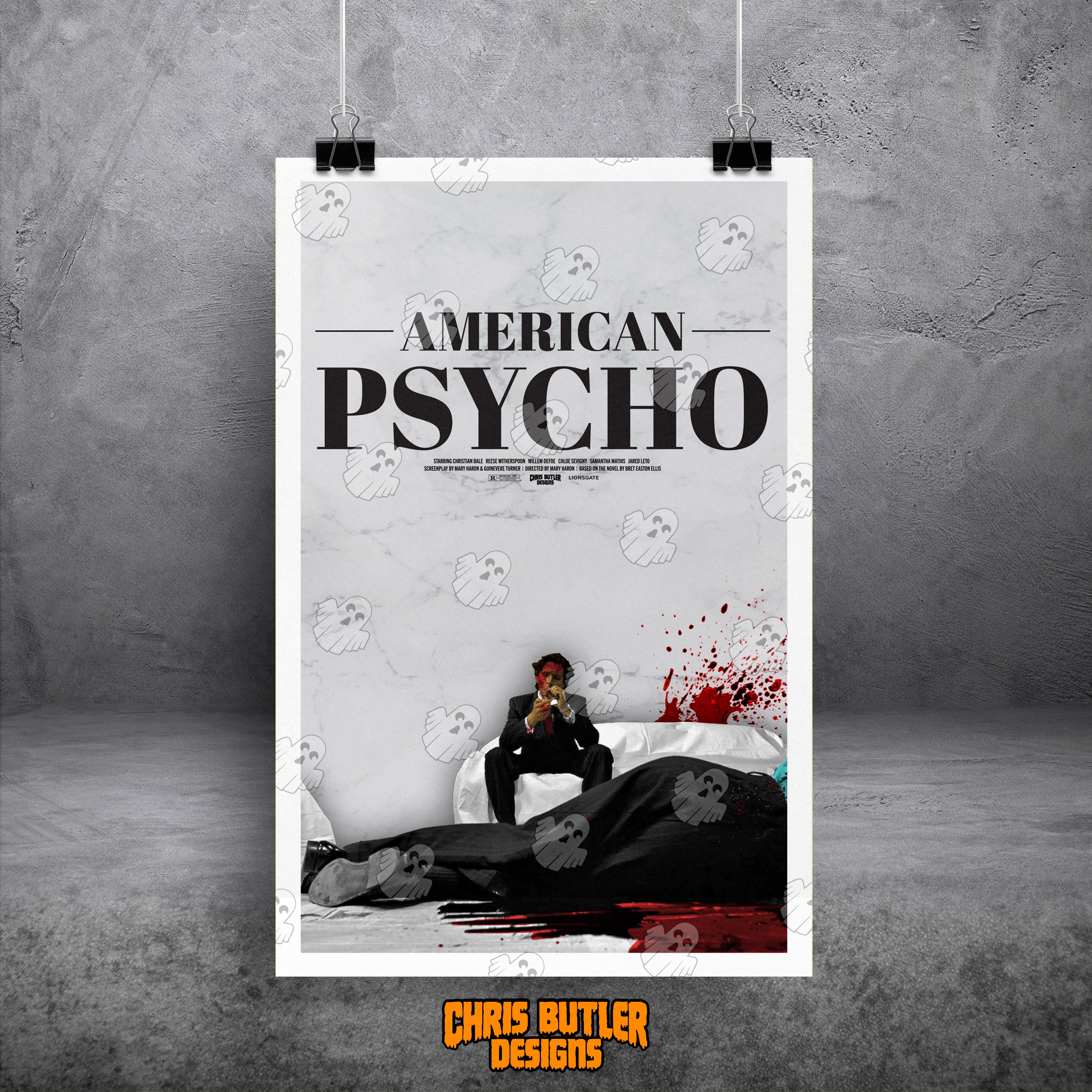 POSTER American Psycho Movie Poster-UNFRAMED - Walmart.com