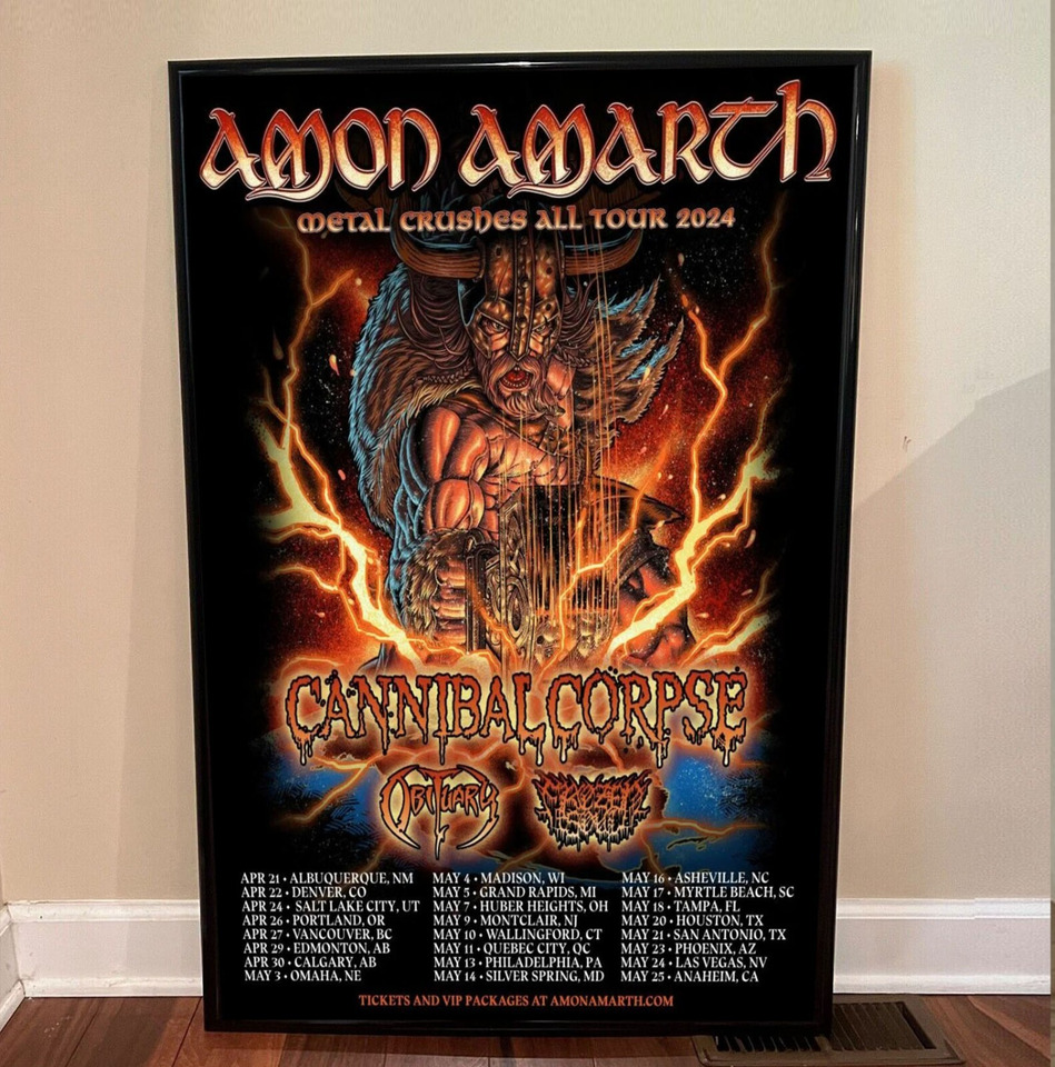 POSTER Amon Amarth - Tour 2024 Poster-16x24-UNFRAMED - Walmart.com