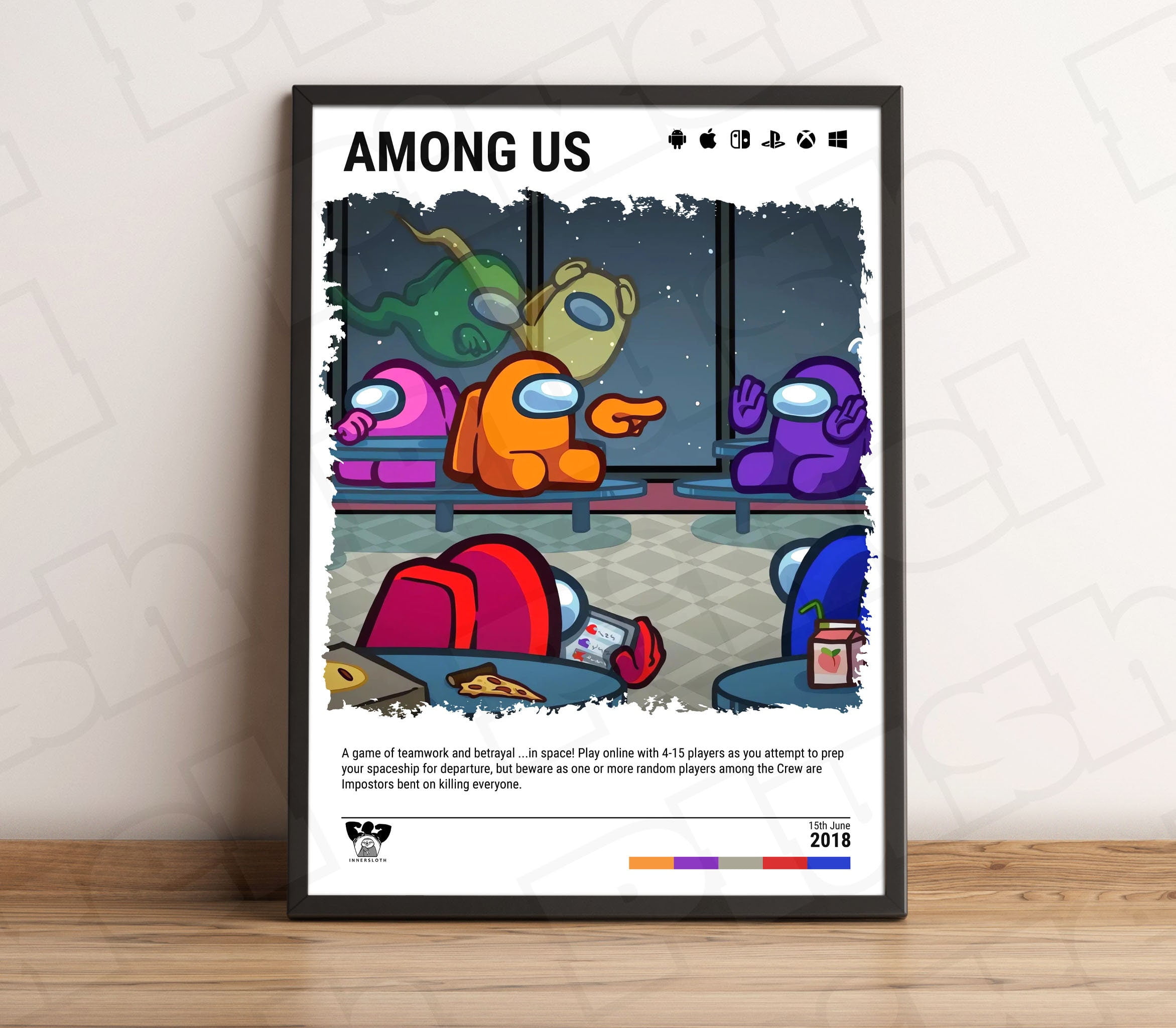 POSTER Among Us (2018) Indie Game Poster - Video Game Wall Art Print ...