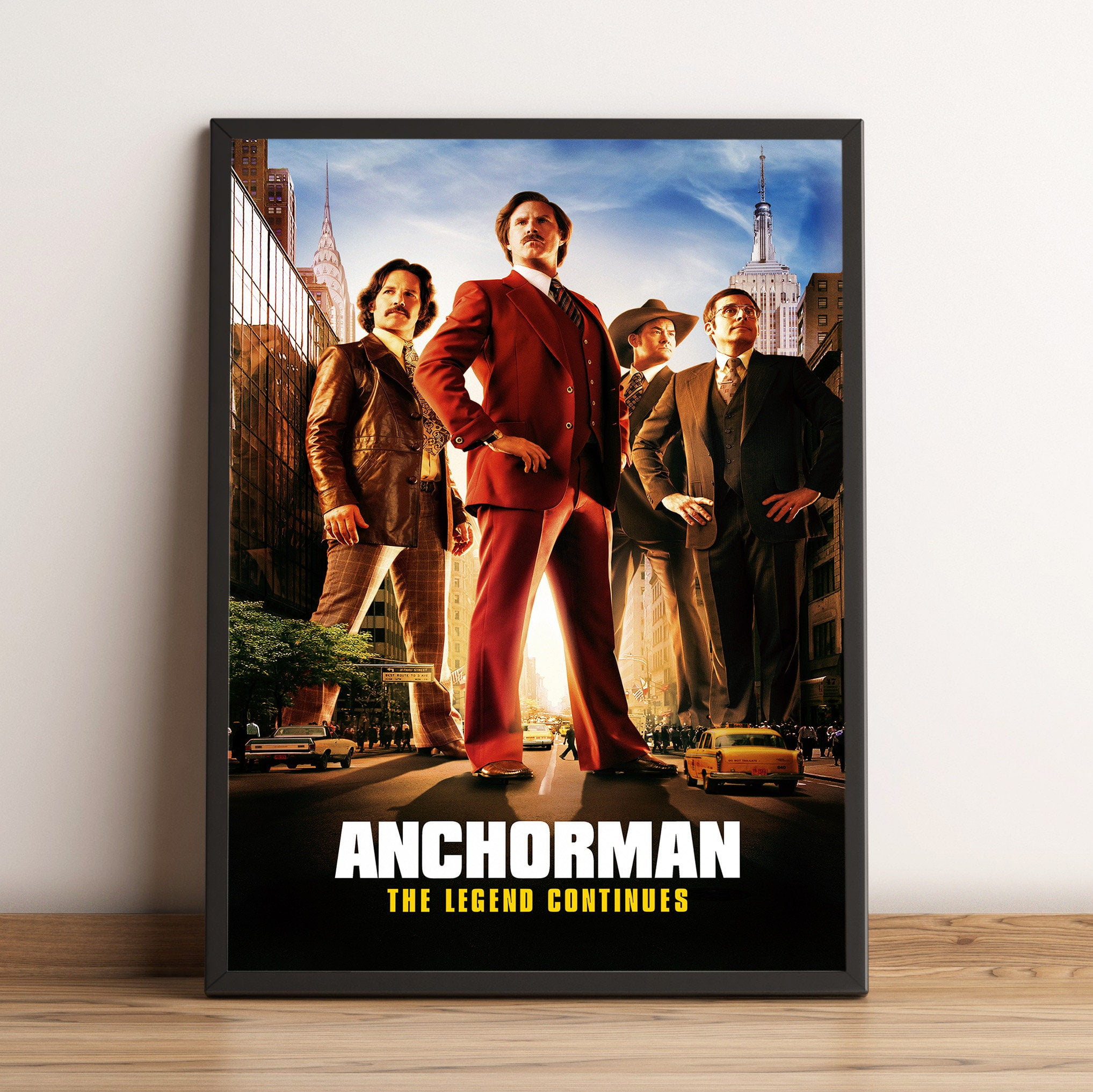 POSTER Anchorman Poster, Will Ferrell Wall Art, Ron Burgundy Movie ...