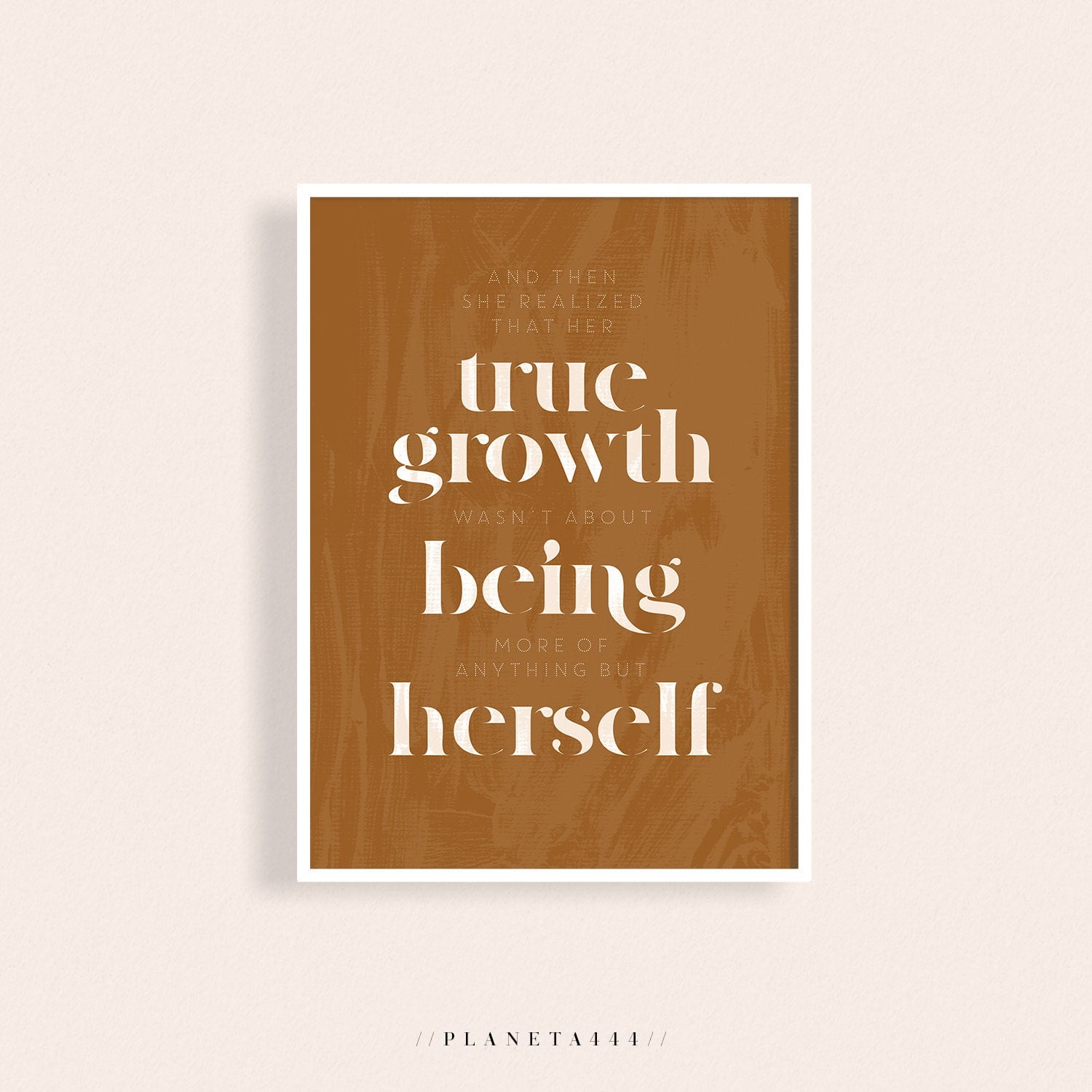 POSTER And Then She Realized Quote Print Empowering Women Art ...