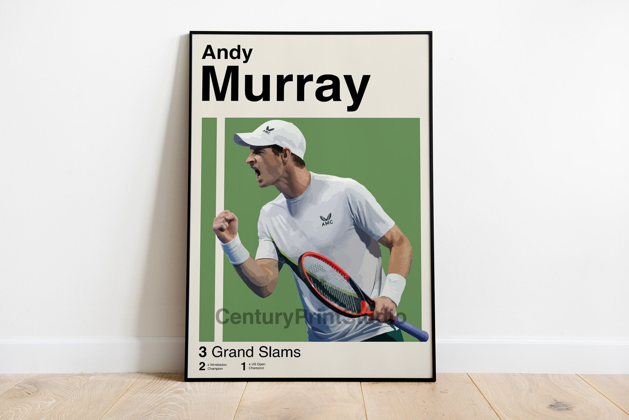 POSTER Andy Murray Poster, Tennis Print, Murray Print, Wimbledon Art ...